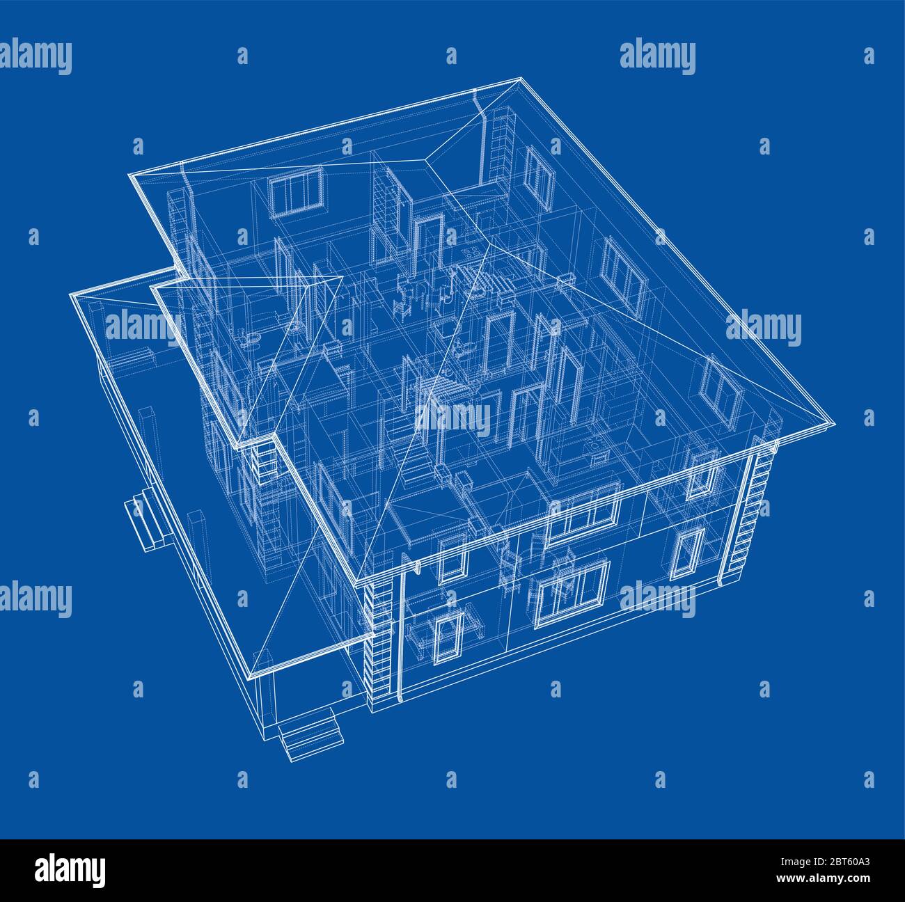 Abstract vector sketch of a house Stock Vector Image & Art - Alamy