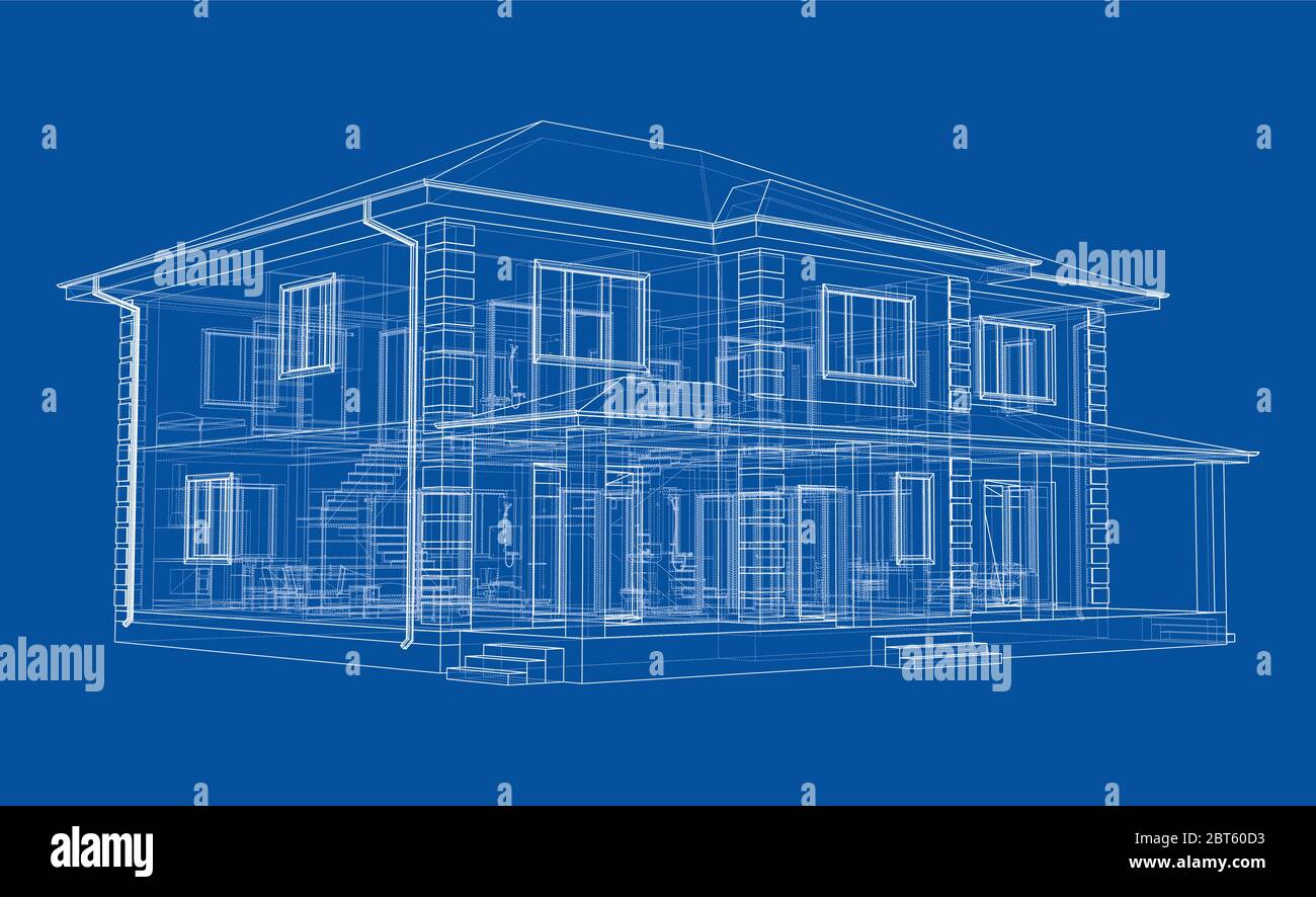 Abstract vector sketch of a house Stock Vector Image & Art - Alamy