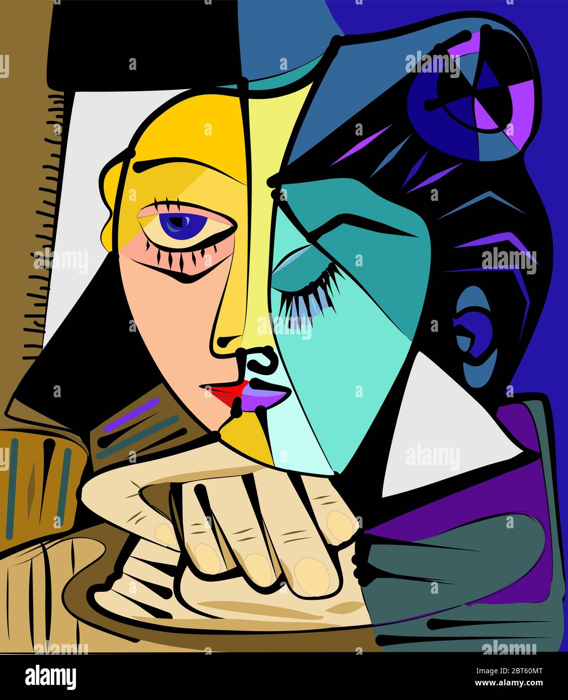 Cubism Art Faces