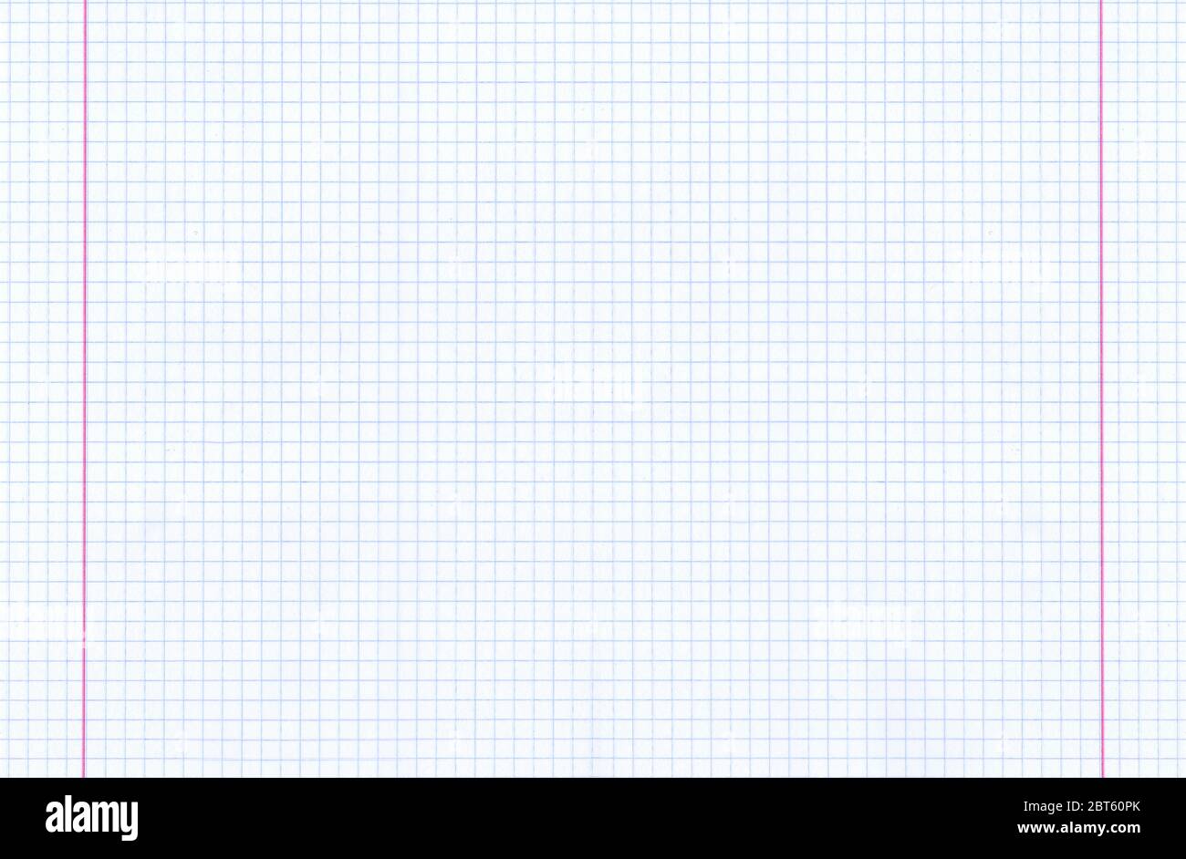 Expanded sheet of notebook paper in cage, template Stock Photo - Alamy