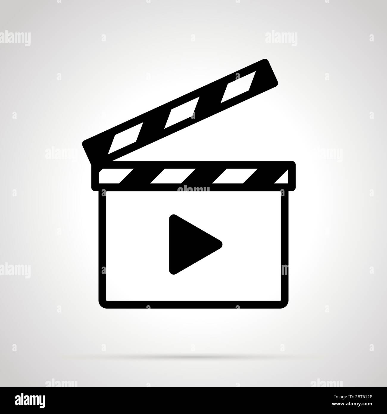 Open movie clapperboard on Stock Vector Images - Alamy