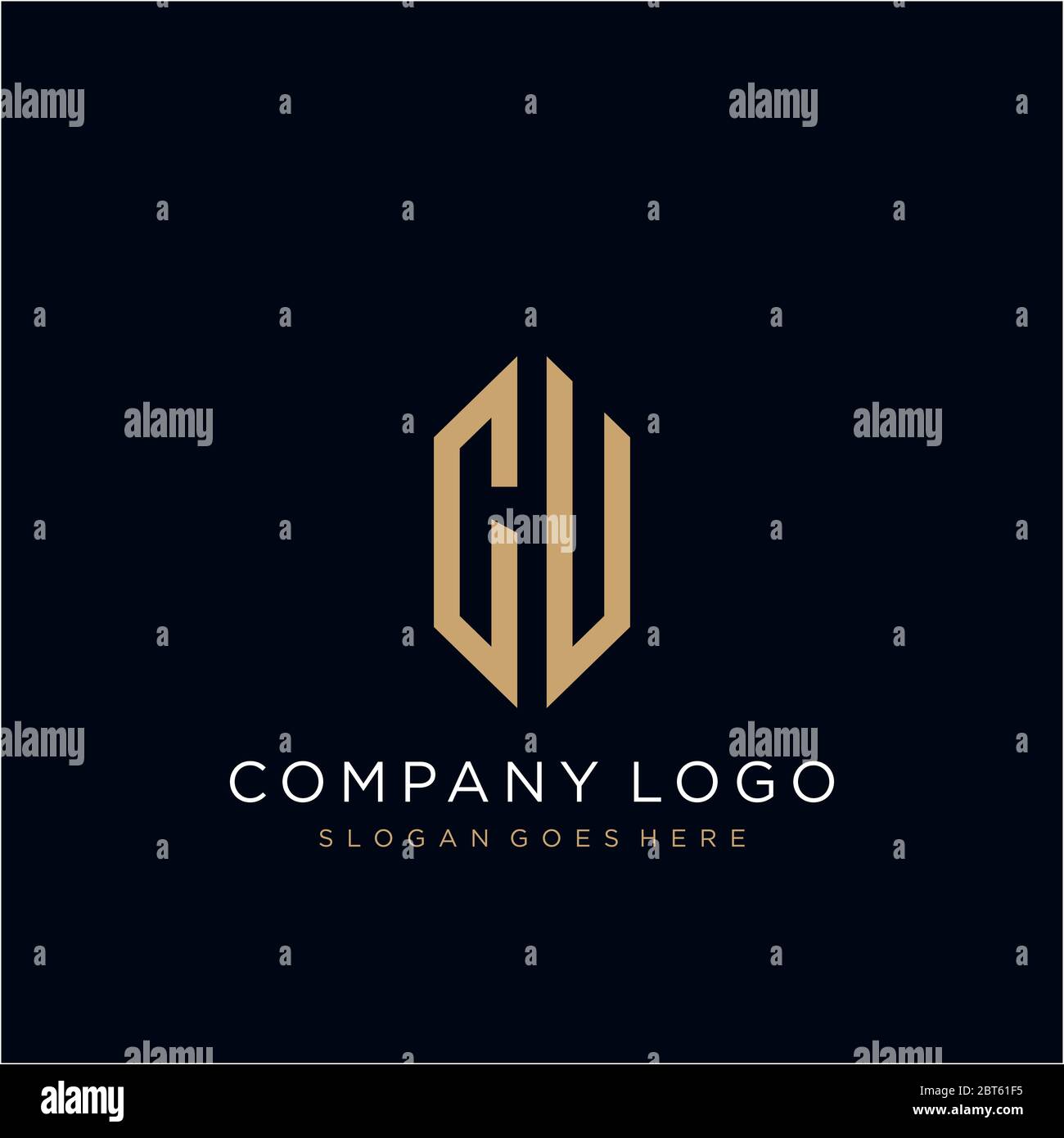 Cu letter logo hi-res stock photography and images - Alamy