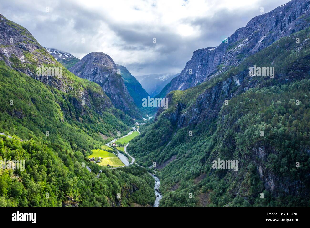 Landscape in stalheim valley norway hi-res stock photography and images ...