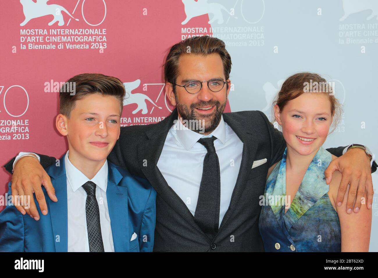 VENICE, ITALY - AUGUST 29: Levin Liam, Rick Ostermann and Helena Phil ...