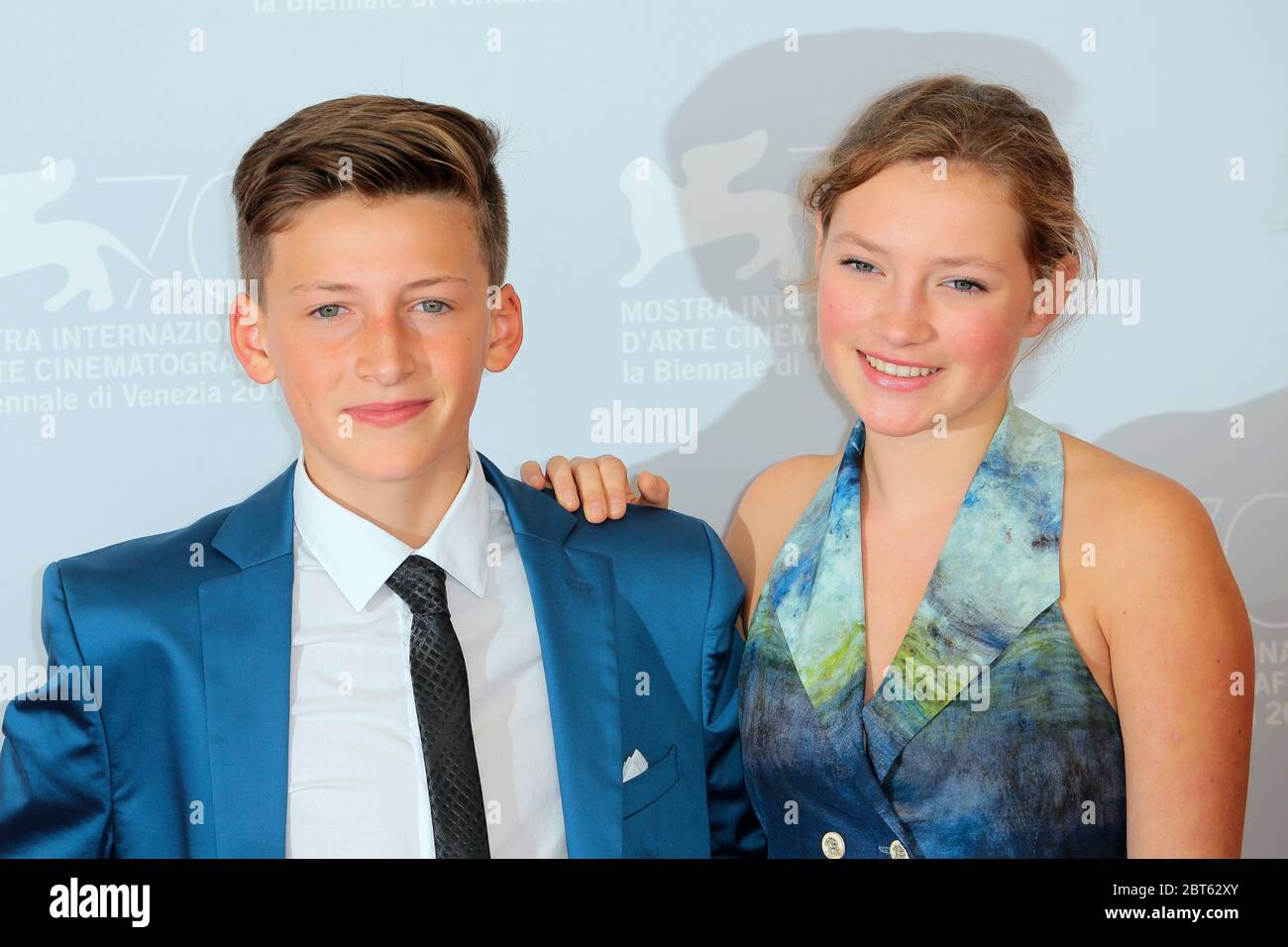 VENICE, ITALY - AUGUST 29: Levin Liam and Helena Phil attends ...