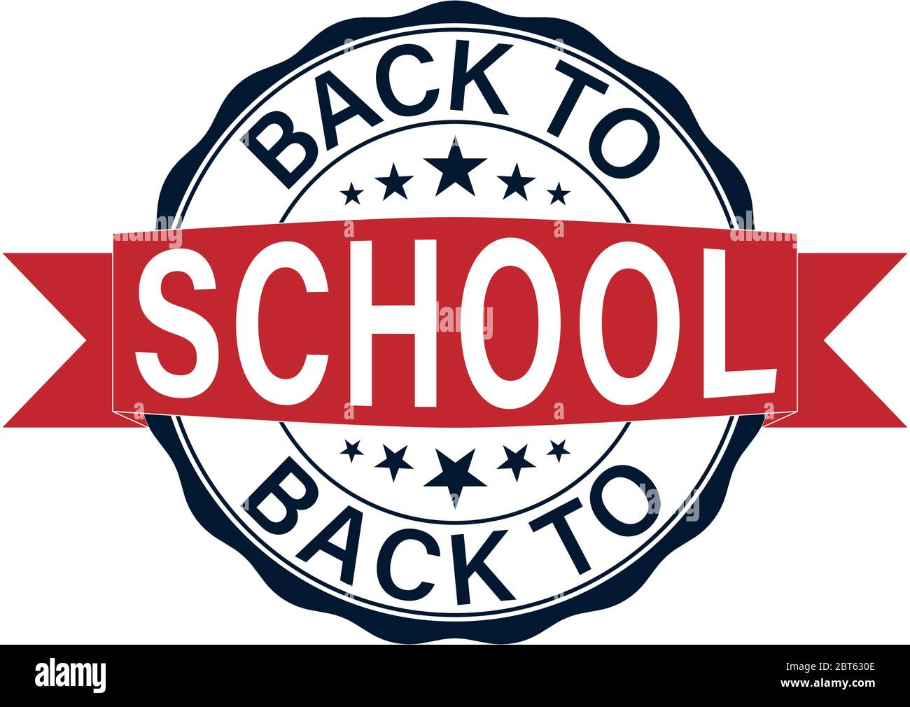 back school stamp on white background VECTOR ILLUSTRATION Stock Vector ...
