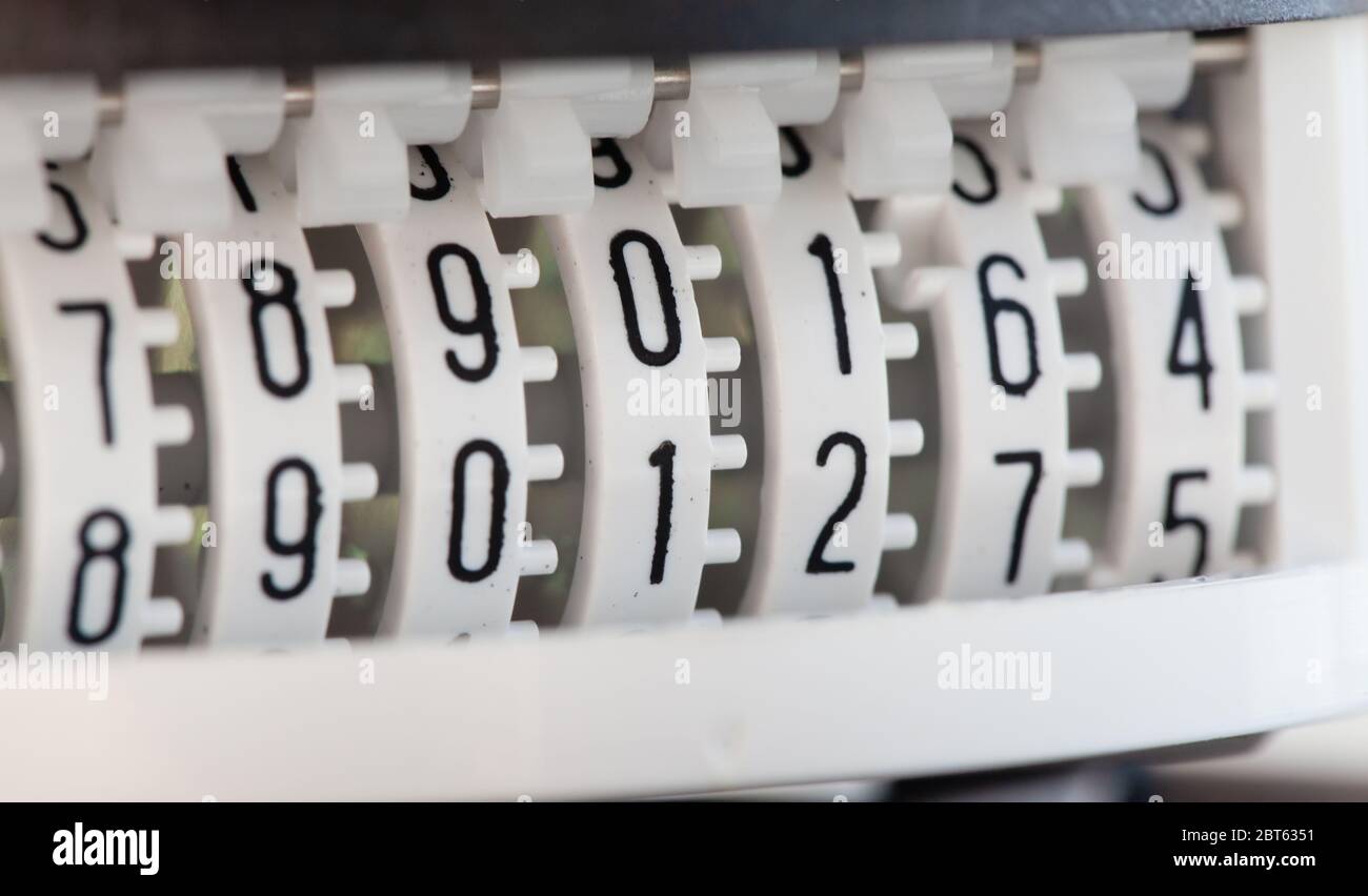 Disassembled water meter in macro scale Stock Photo - Alamy
