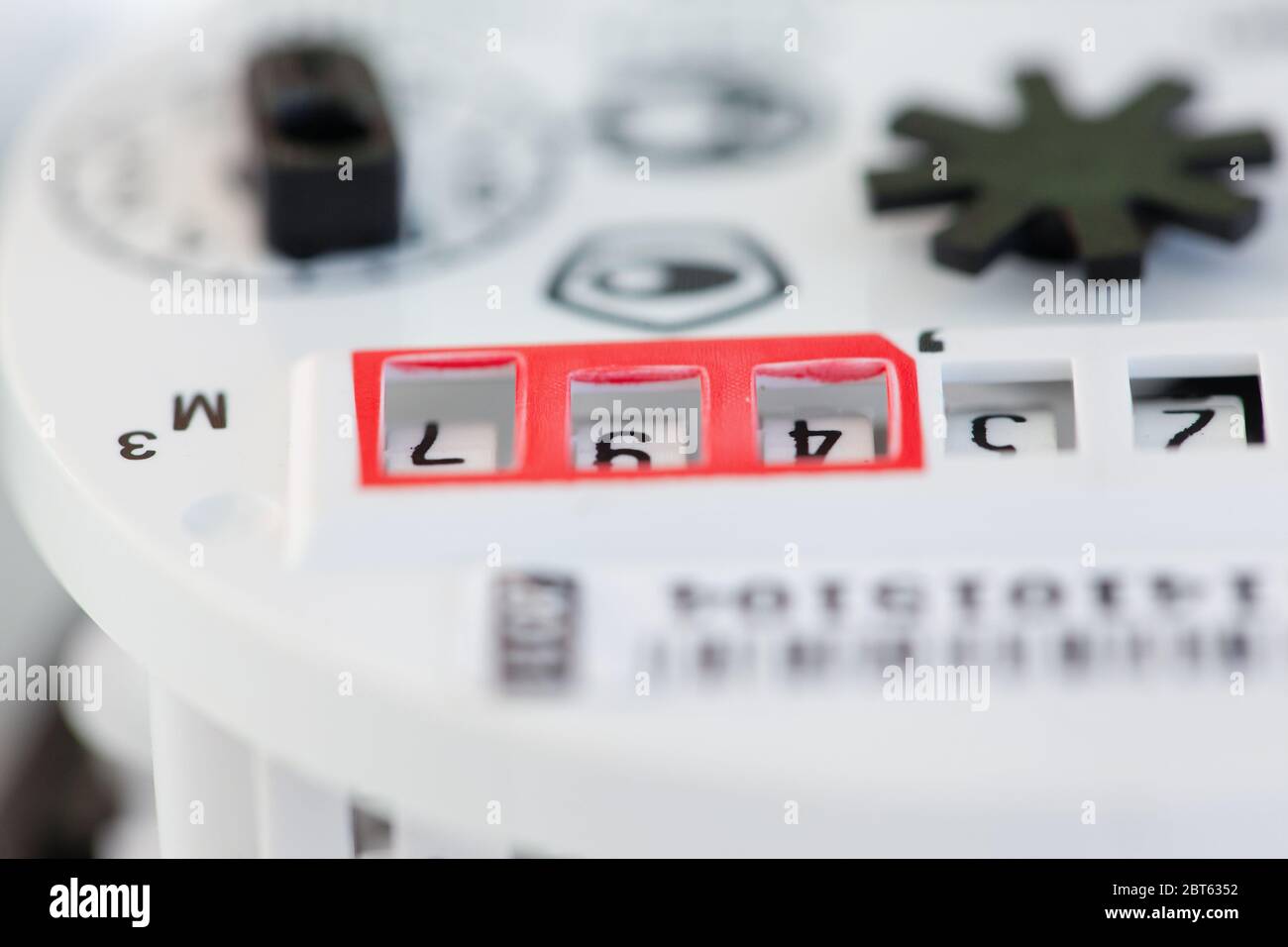 Disassembled water meter in macro scale Stock Photo - Alamy
