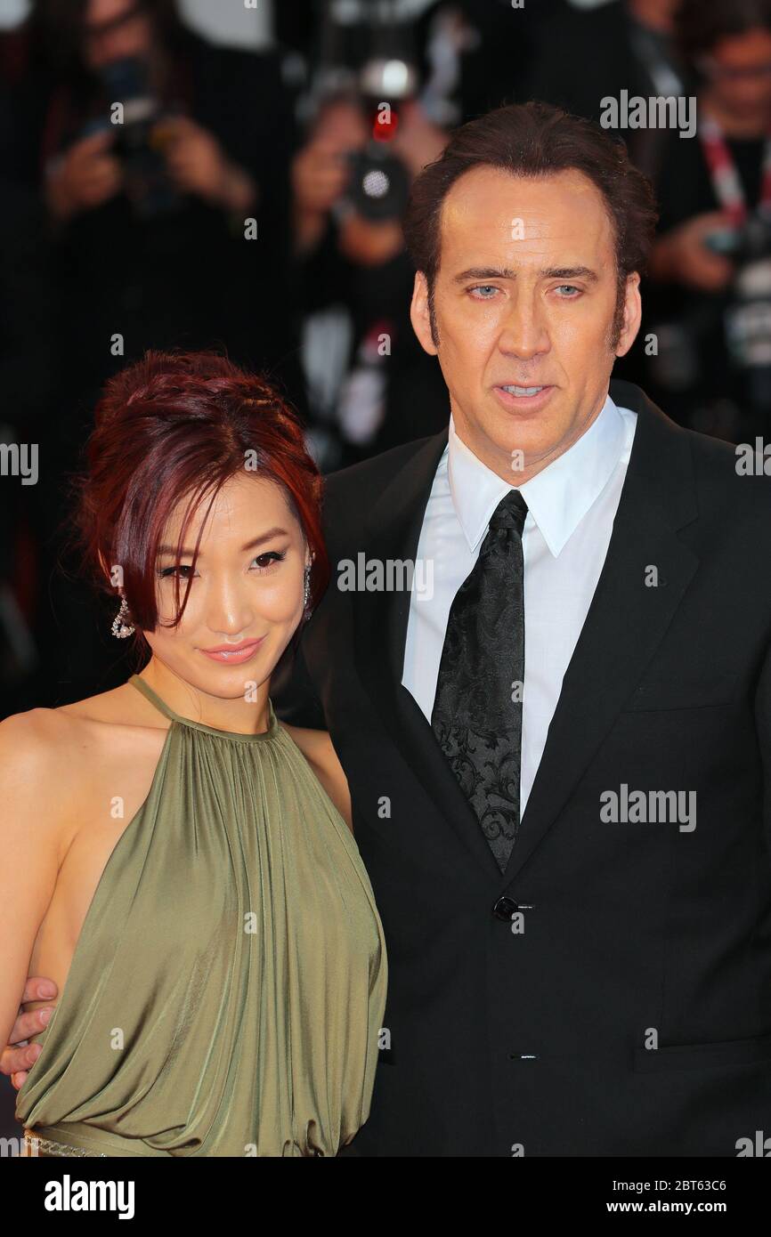 VENICE, ITALY - AUGUST 30: Nicolas Cage and Alice Kim Cage attend the ...
