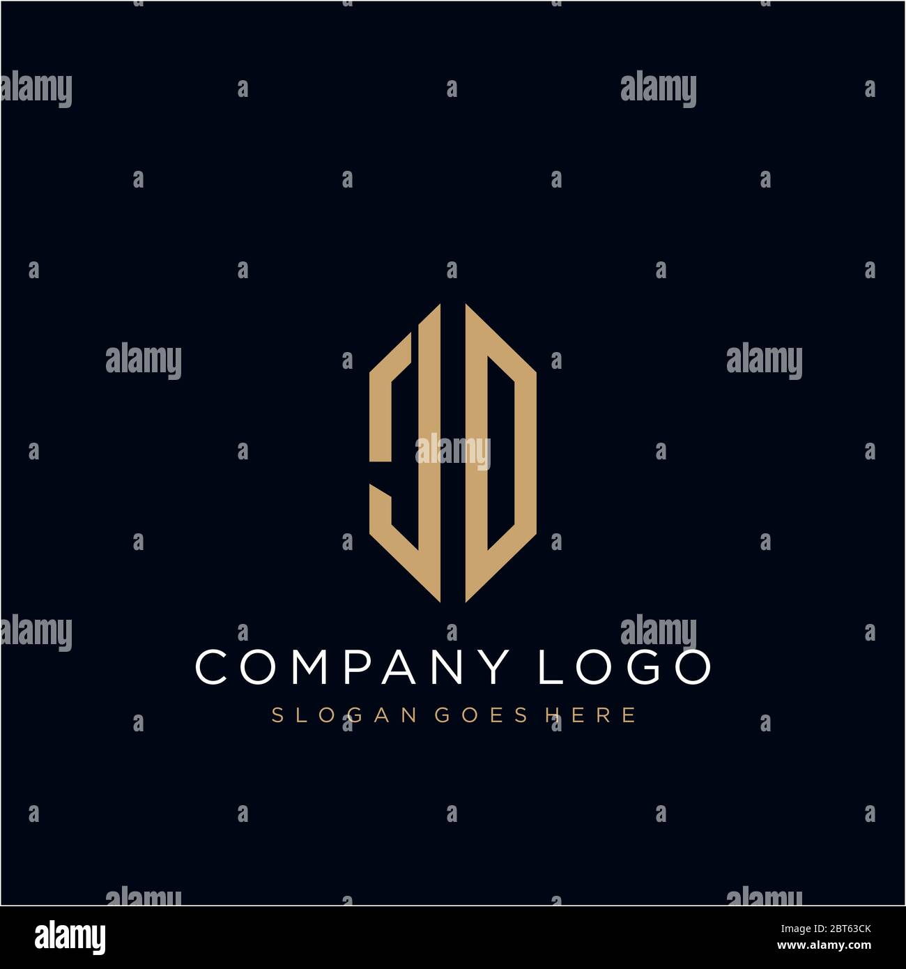 Logo initial jd hi-res stock photography and images - Alamy