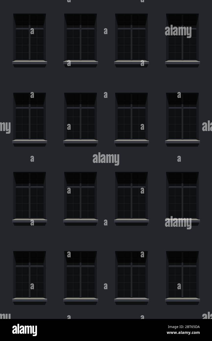 Yellow facade wall window Stock Vector Images - Alamy