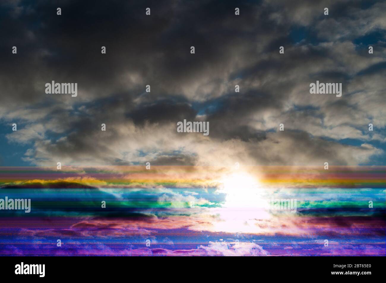 Damaged digital image. Digital glitch image background, digital errors ...