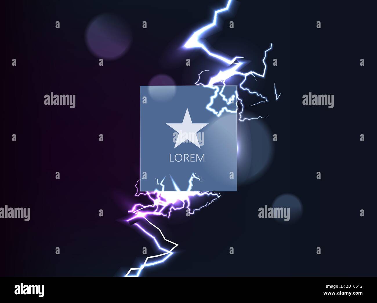 Electric discharge shocked effect for design Stock Vector Image & Art ...