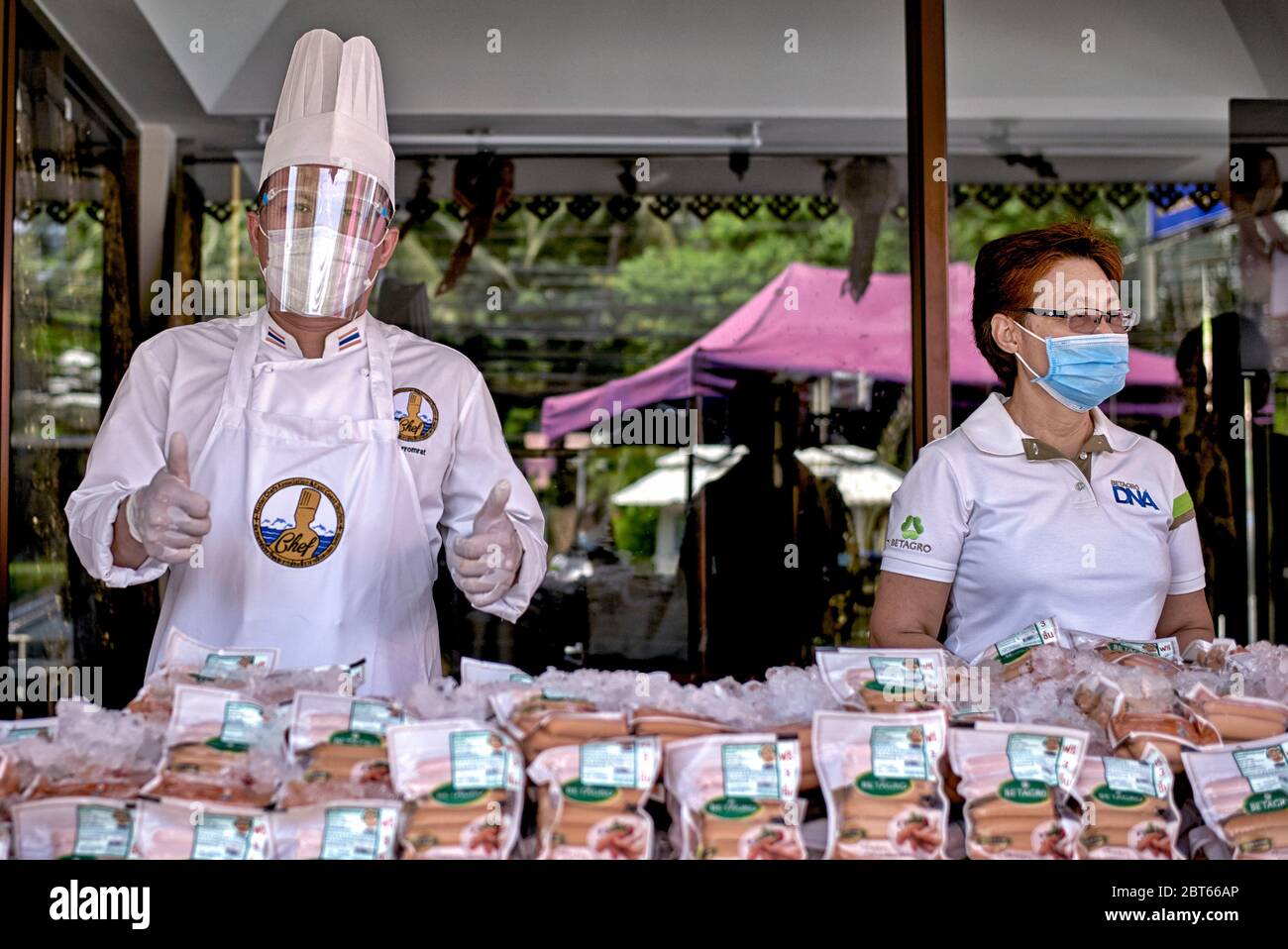 Covid-19 Food. Free food handout to people in need due to loss of ...