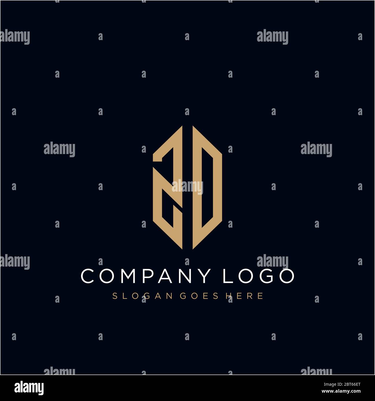 Letter zd logo hi-res stock photography and images - Alamy