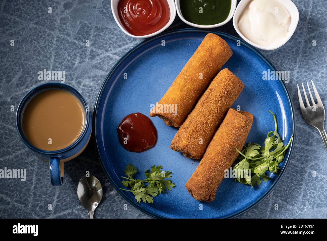 Spring rolls are tasty Indian snack popular all over the world Stock ...