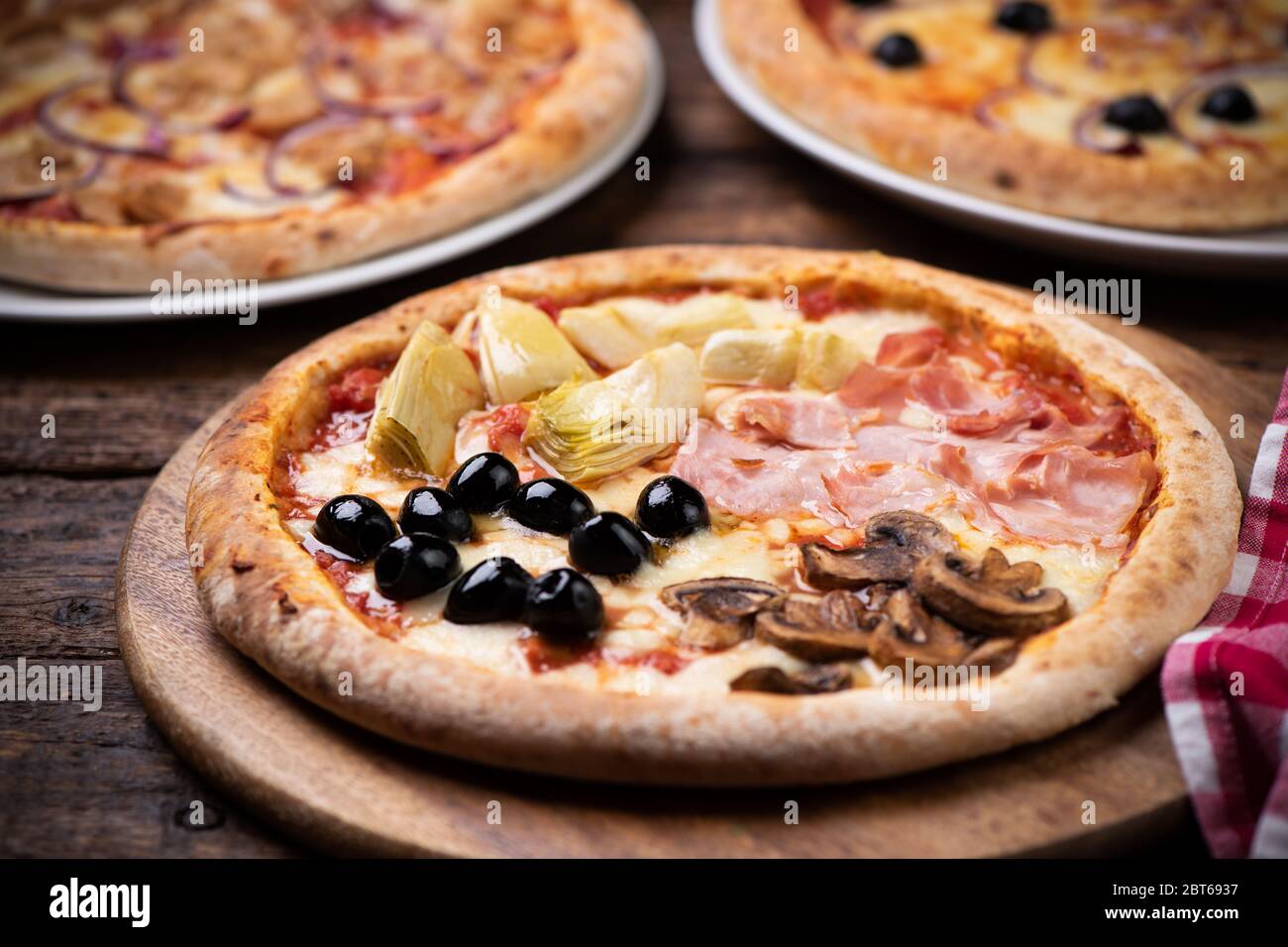 Four seasons pizza hi-res stock photography and images - Alamy