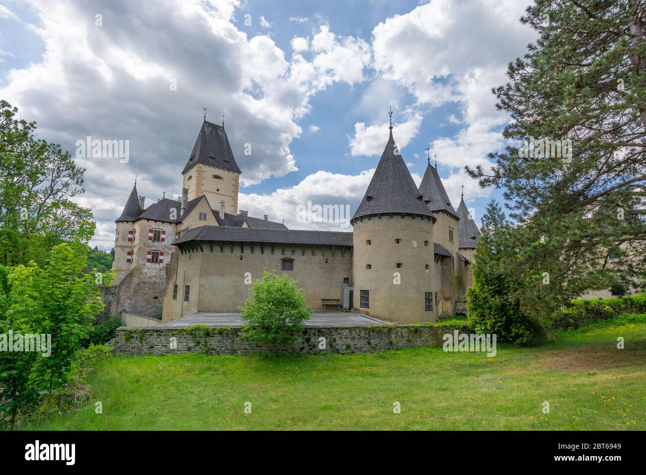 The impressive Castle Ottenstein in Waldviertel, Lower Austria Stock ...