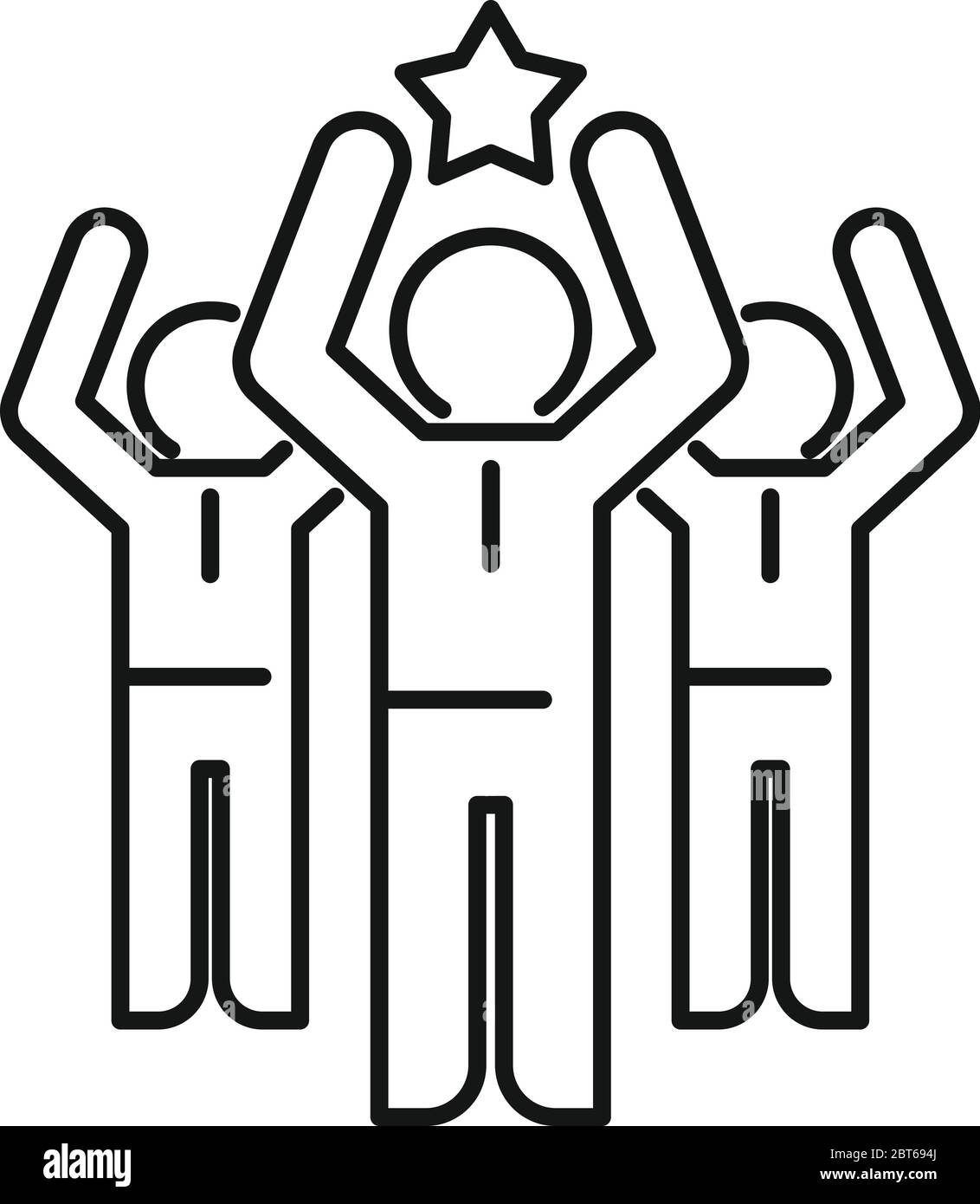 Work collaboration icon. Outline work collaboration vector icon for web ...