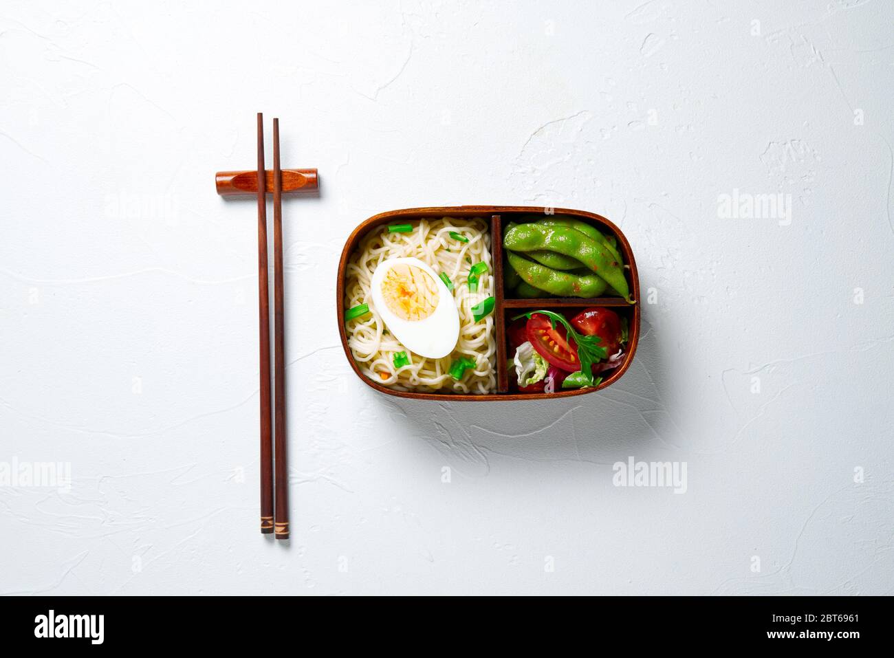 Japanese lunch bento box. Take away concept Stock Photo - Alamy