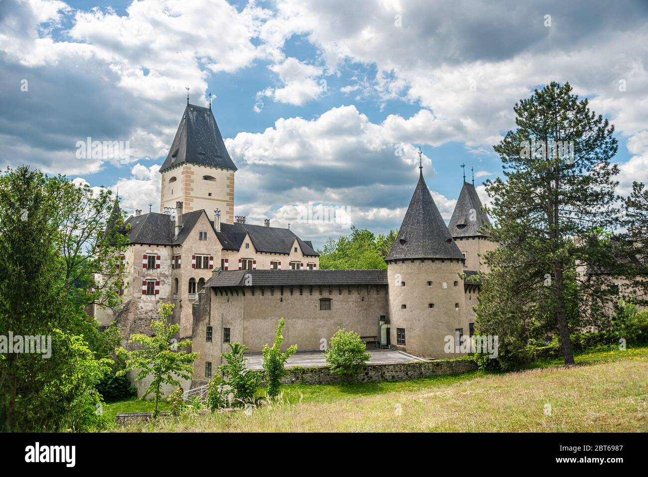 The impressive Castle Ottenstein in Waldviertel, Lower Austria Stock ...