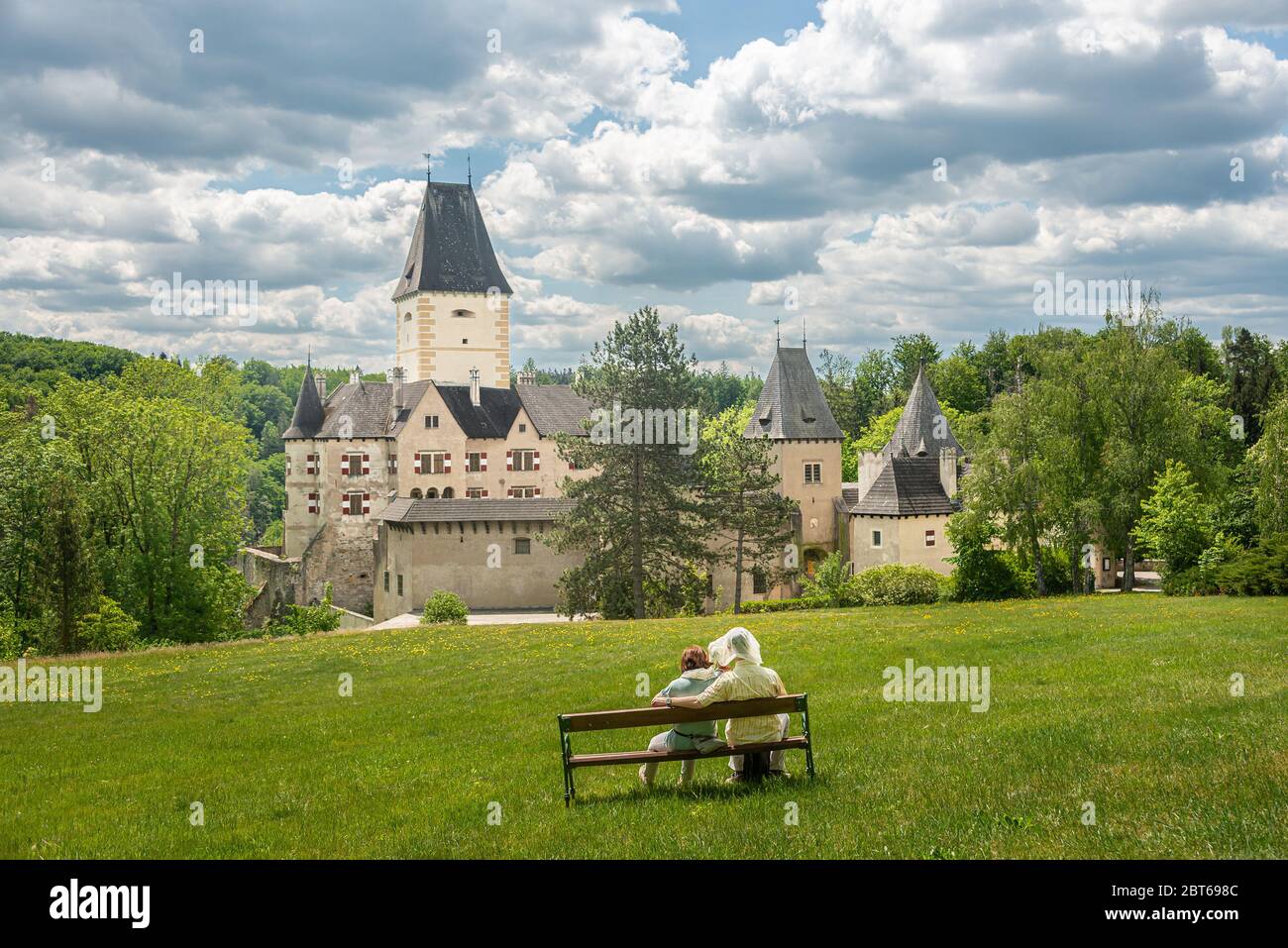 The impressive Castle Ottenstein in Waldviertel, Lower Austria Stock ...