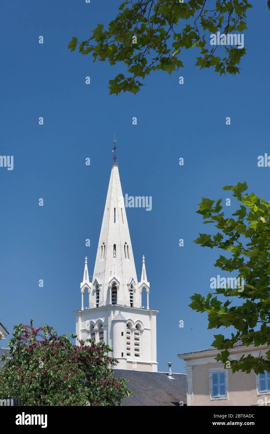 Church spire in La Flèche Stock Photo - Alamy