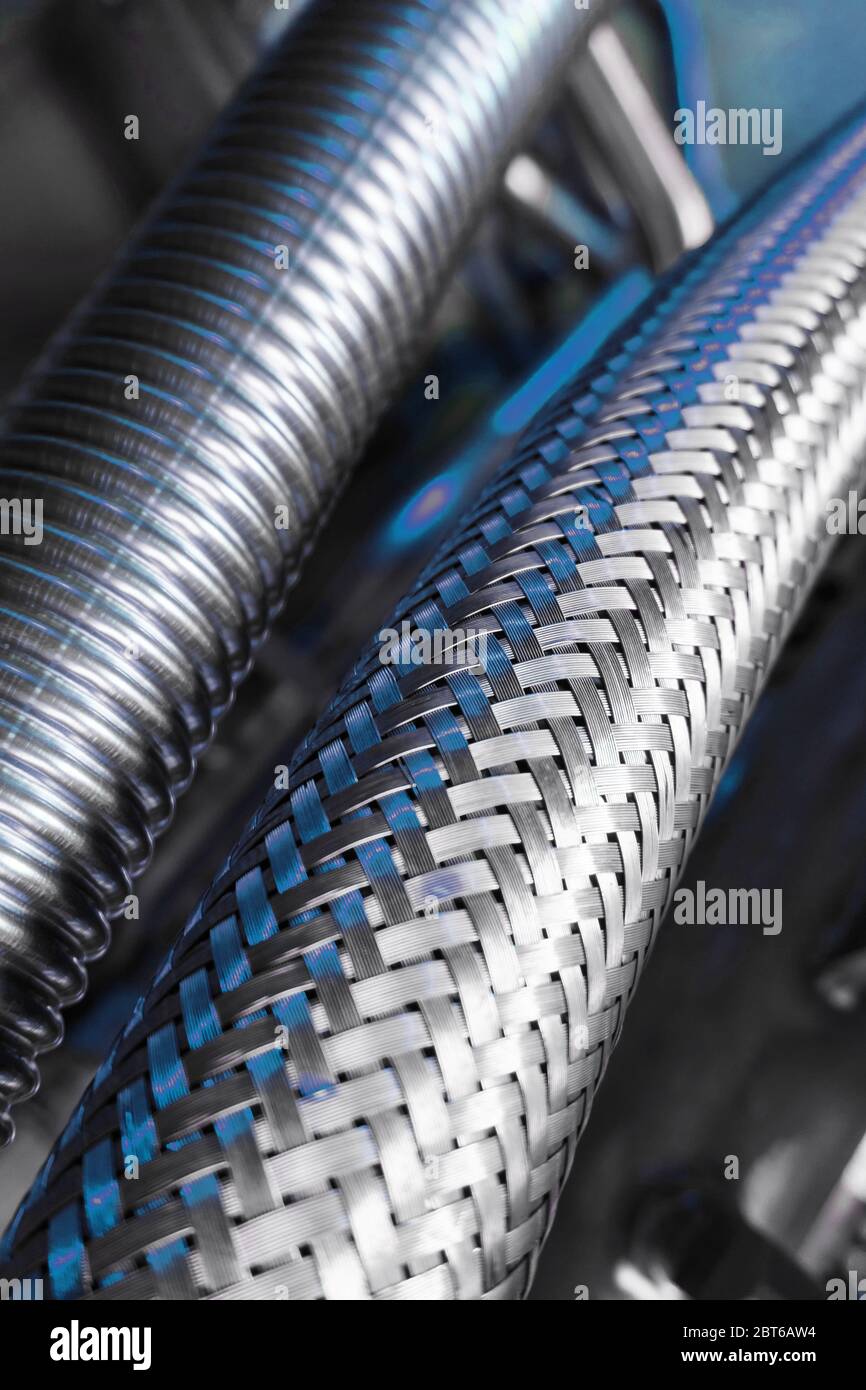 Detail view of the gas turbine engine Stock Photo - Alamy