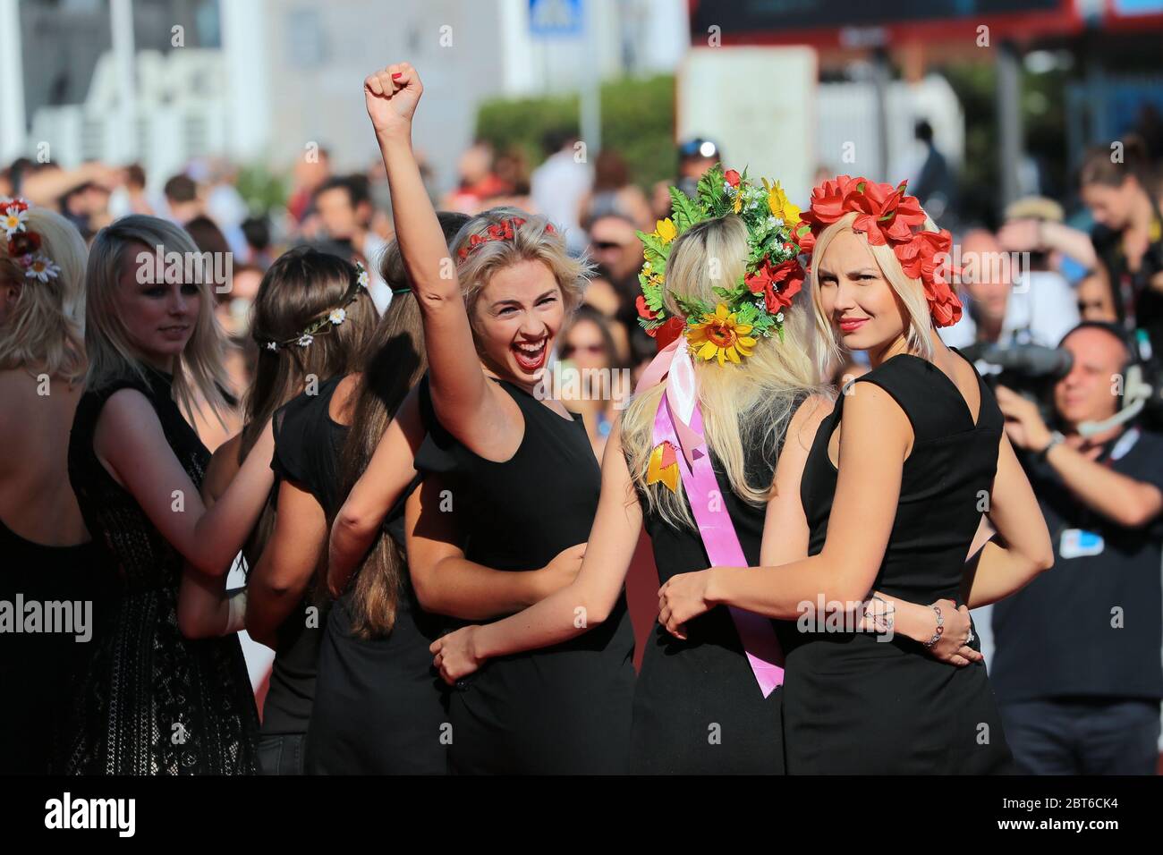 VENICE, ITALY - SEPTEMBER 05: Kitty Green, Femen activists Inna ...