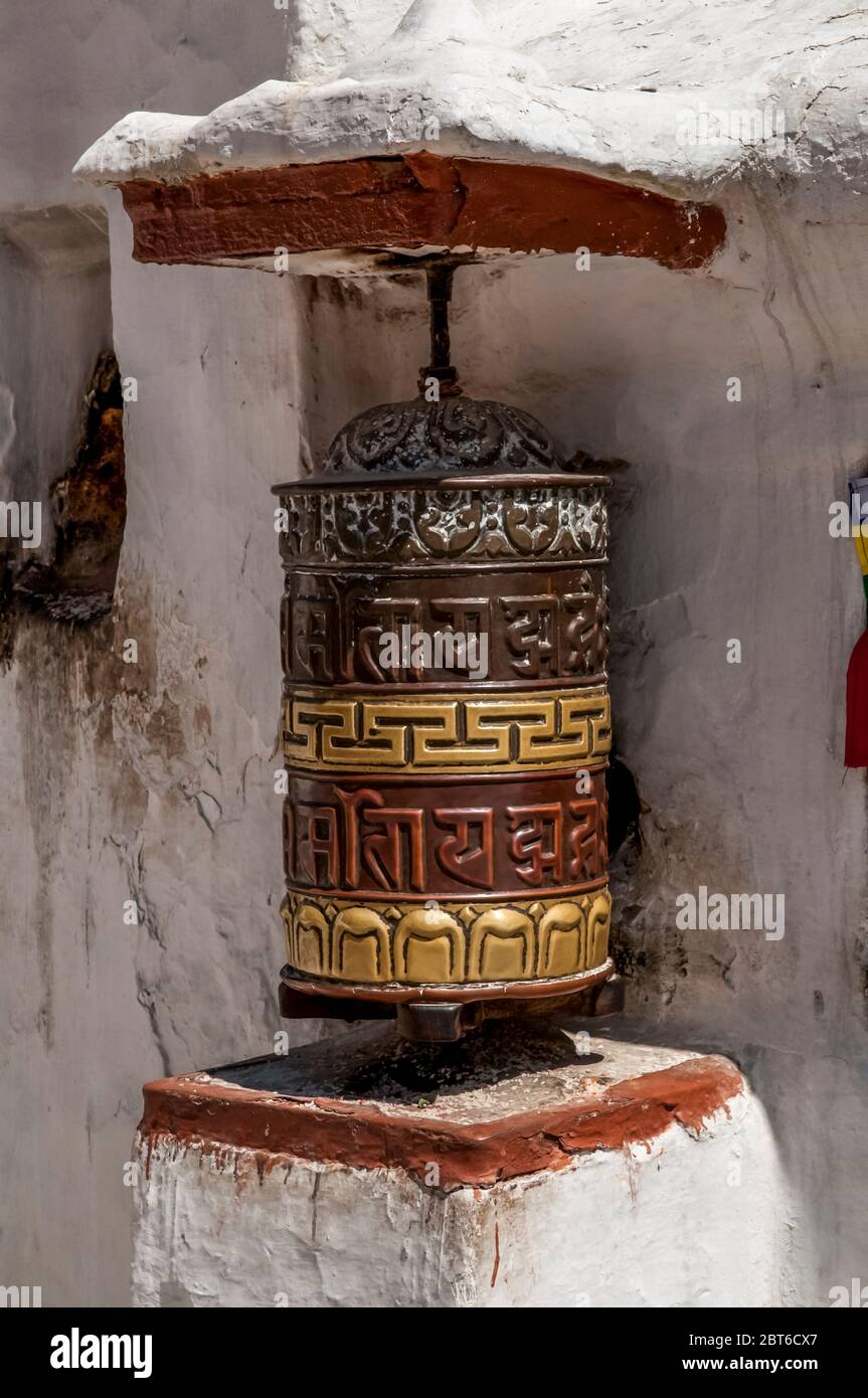 Kathmandu, Bodhnath. Colourful scenes in and around the famous Buddhist ...