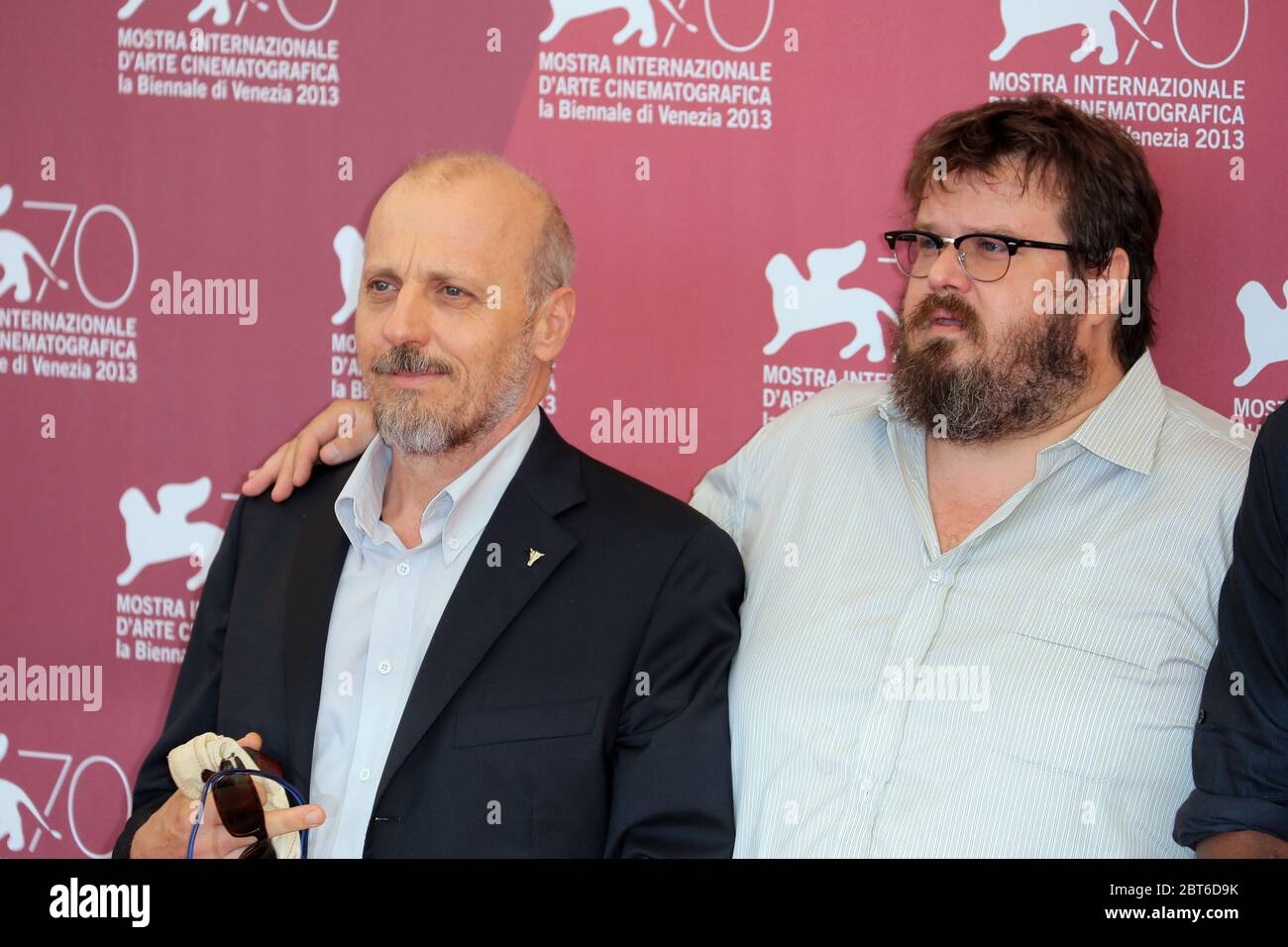 VENICE, ITALY - SEPTEMBER 06: Marco Paolini and Giuseppe Battiston ...