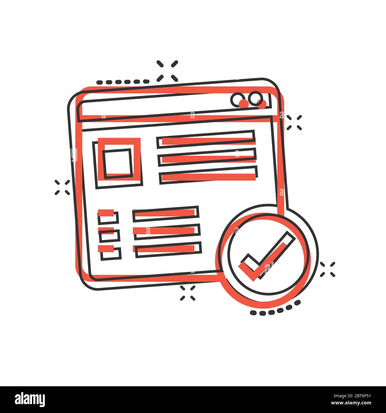 To do list icon in comic style. Document checklist cartoon vector ...