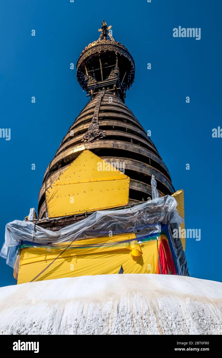 Kathmandu. General scenes in and around the Buddhist temple of ...