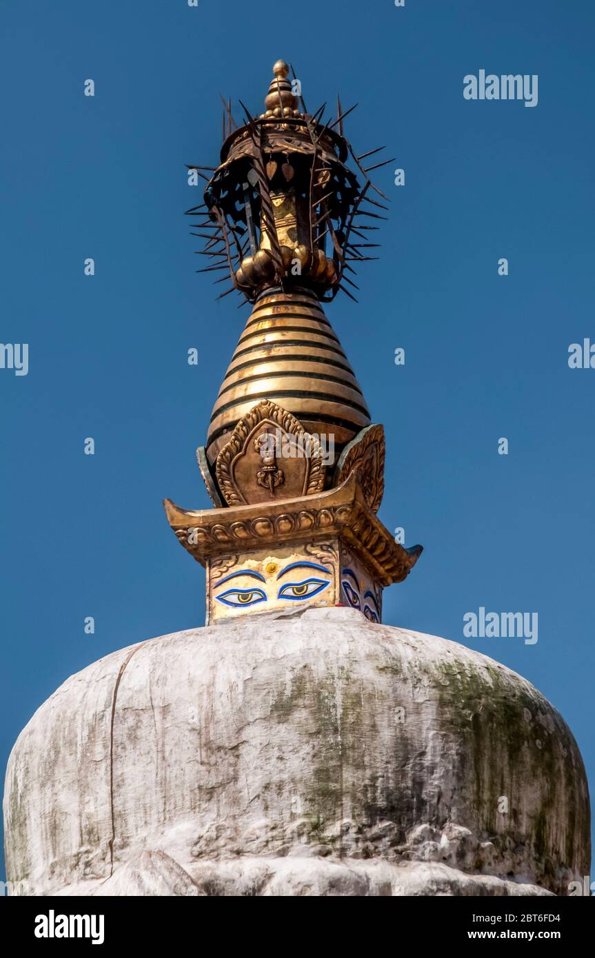 Kathmandu. General scenes in and around the Buddhist temple of ...