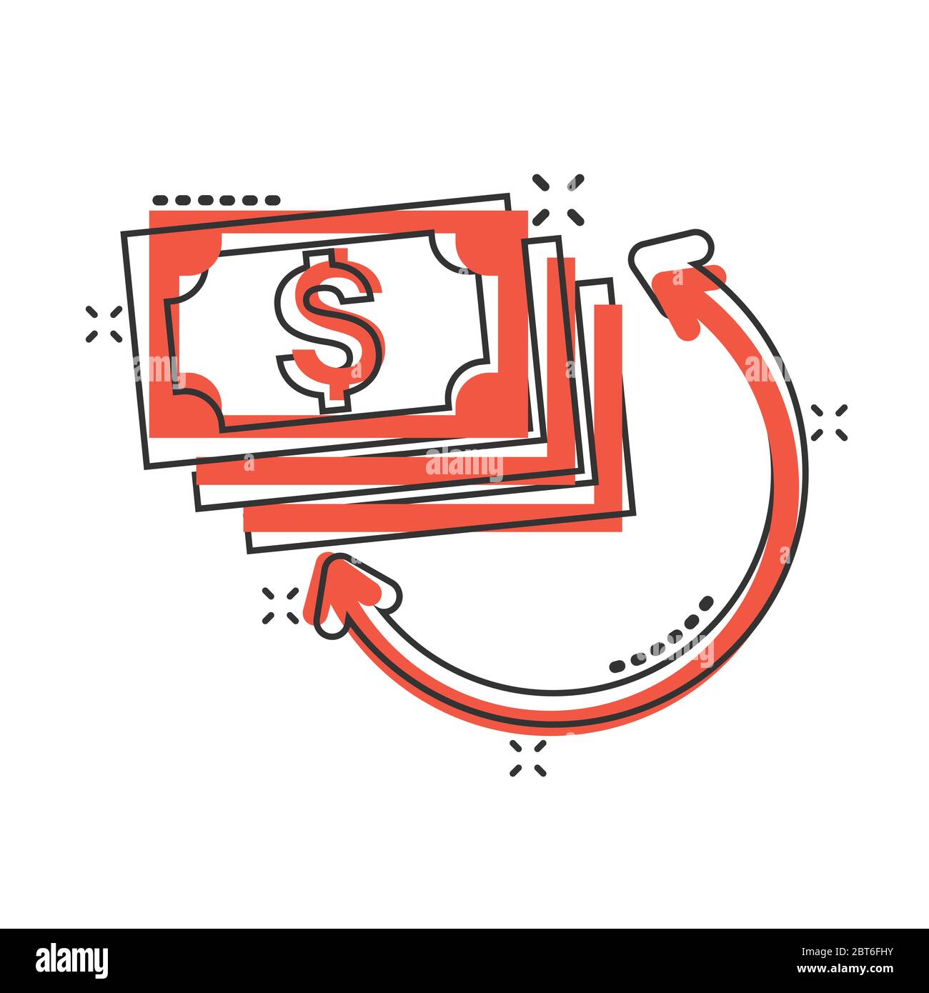 Income rate increase icon in comic style. Finance performance cartoon ...