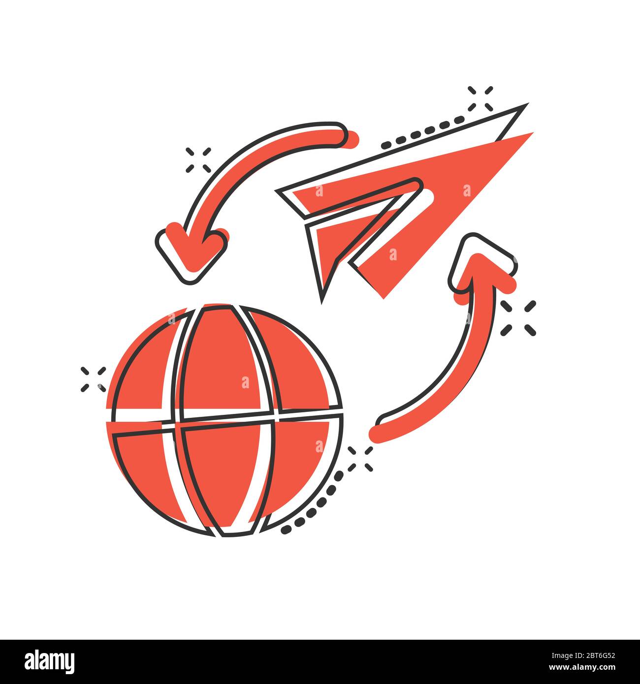 Cartoon paper aeroplane Stock Vector Images - Alamy