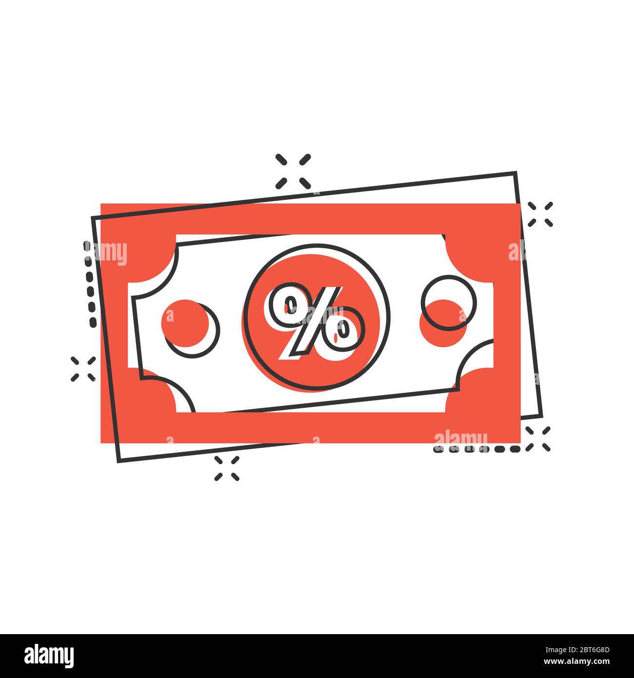 Dollar currency banknote icon in comic style. Dollar cash discount ...