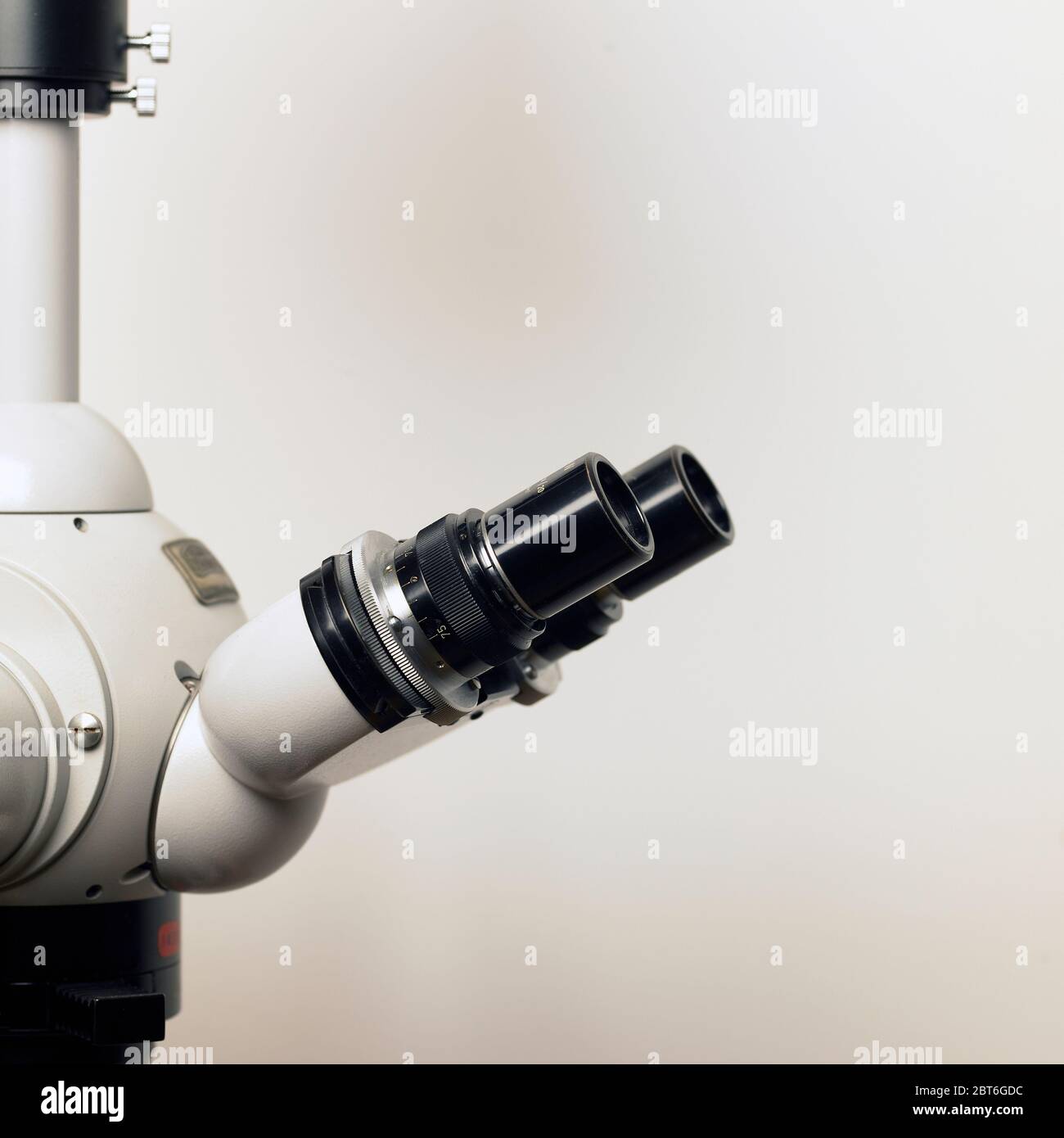 Research binocular microscope in a laboratory Stock Photo - Alamy