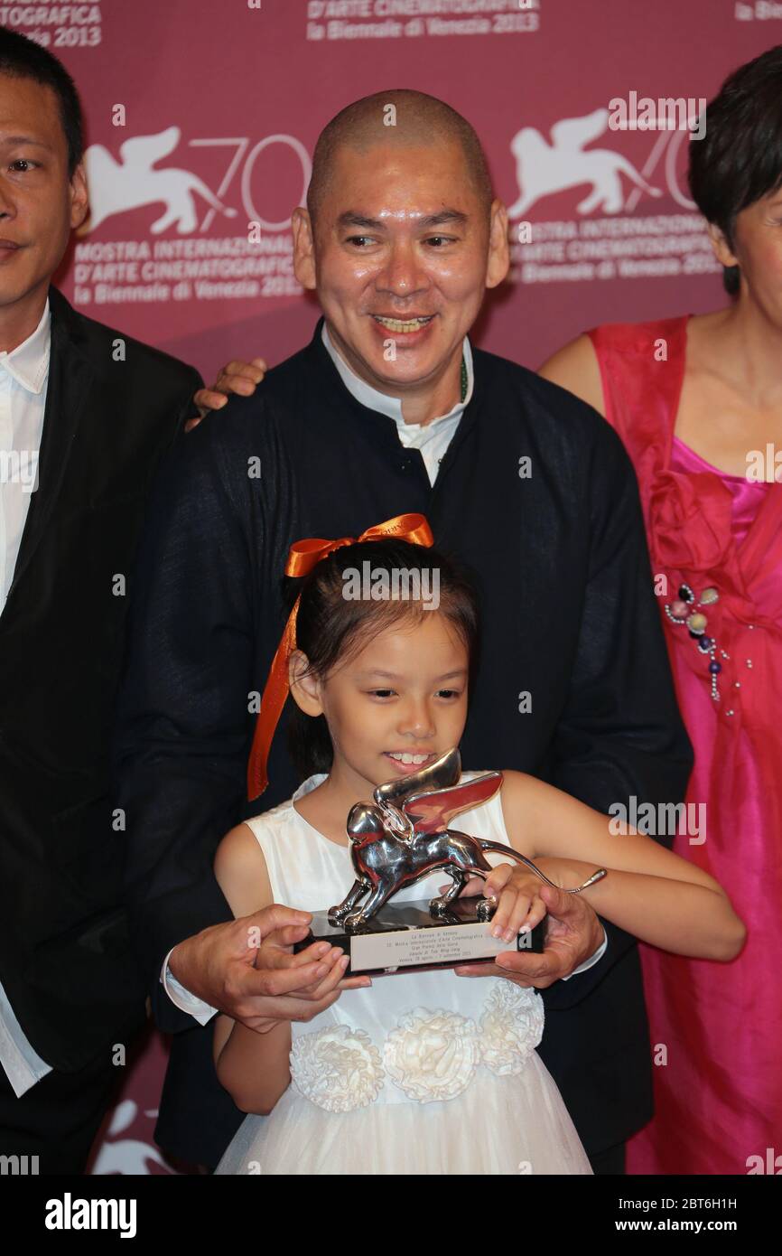 VENICE, ITALY - SEPTEMBER 07: Lee Yi-chieh and Tsai Ming-liang poses ...
