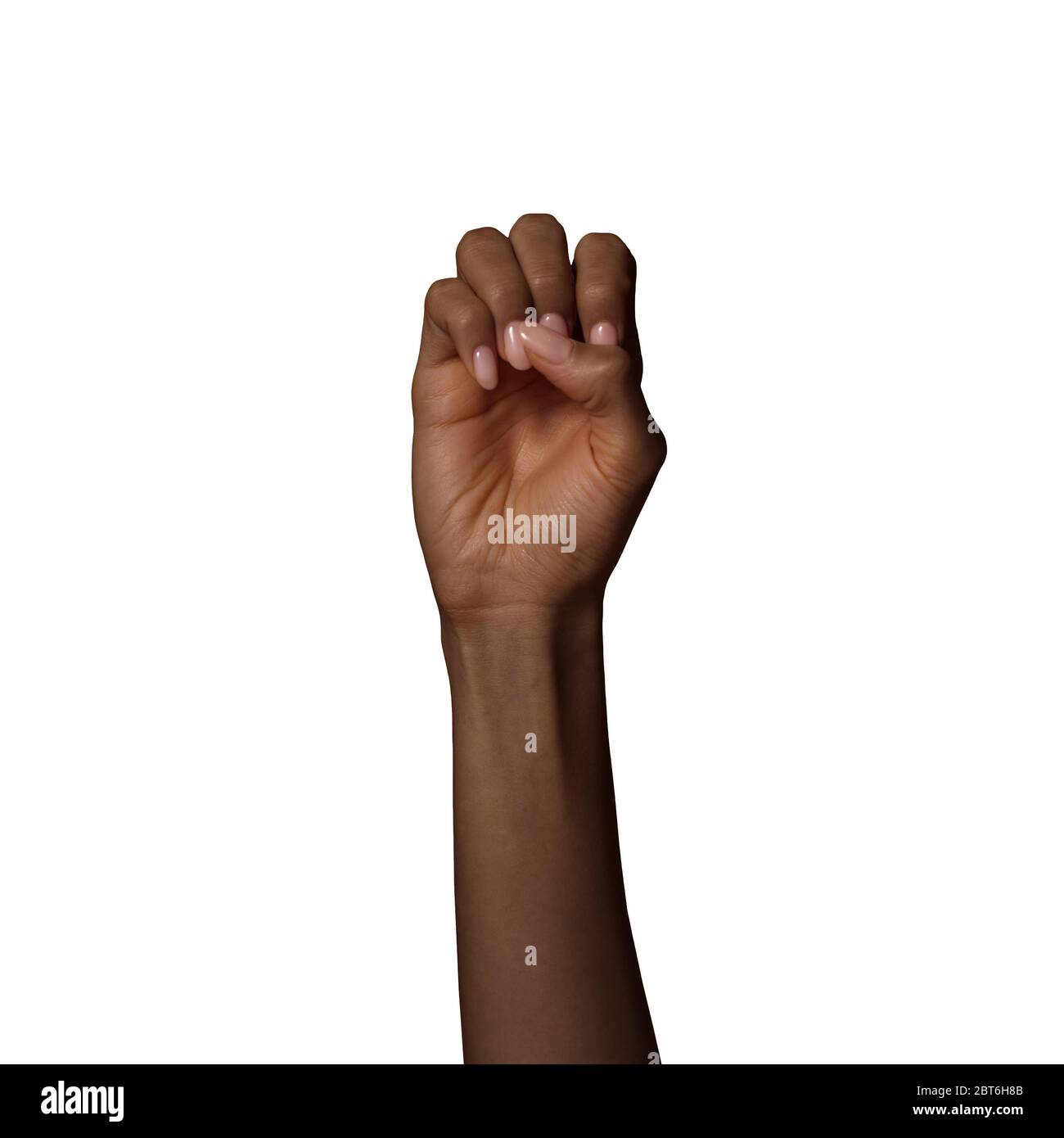 Black hand sign language hi-res stock photography and images - Alamy