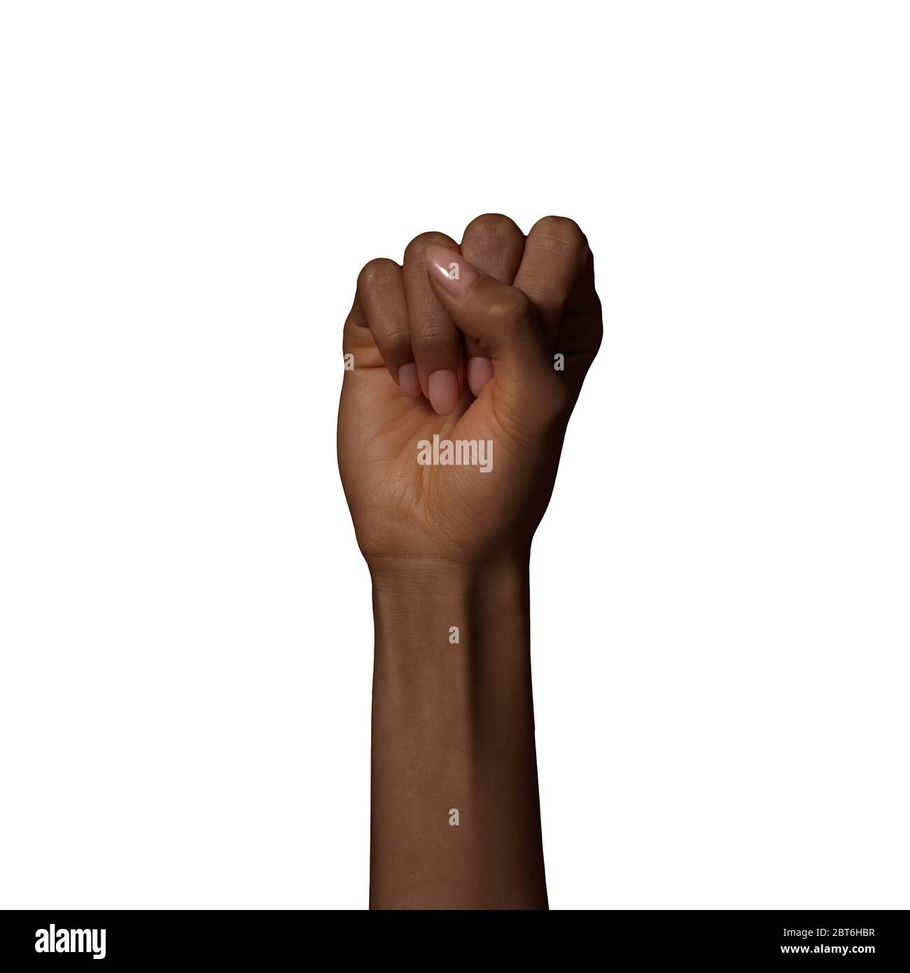 Hand showing black symbol manual language Stock Photo - Alamy