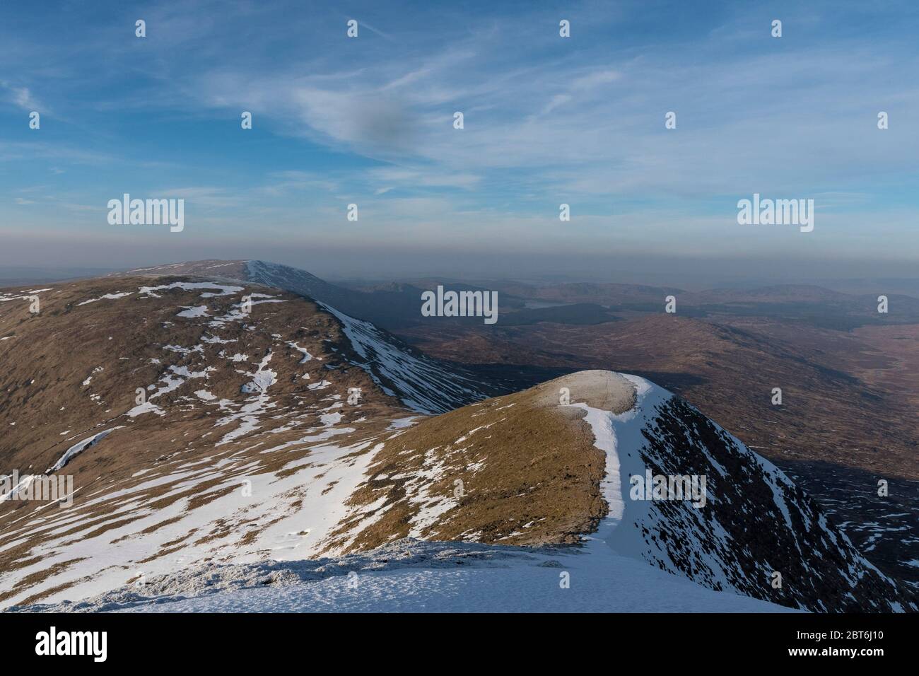 Winter on Merrick and Ben Yellary, Galloway Forest park Stock Photo - Alamy