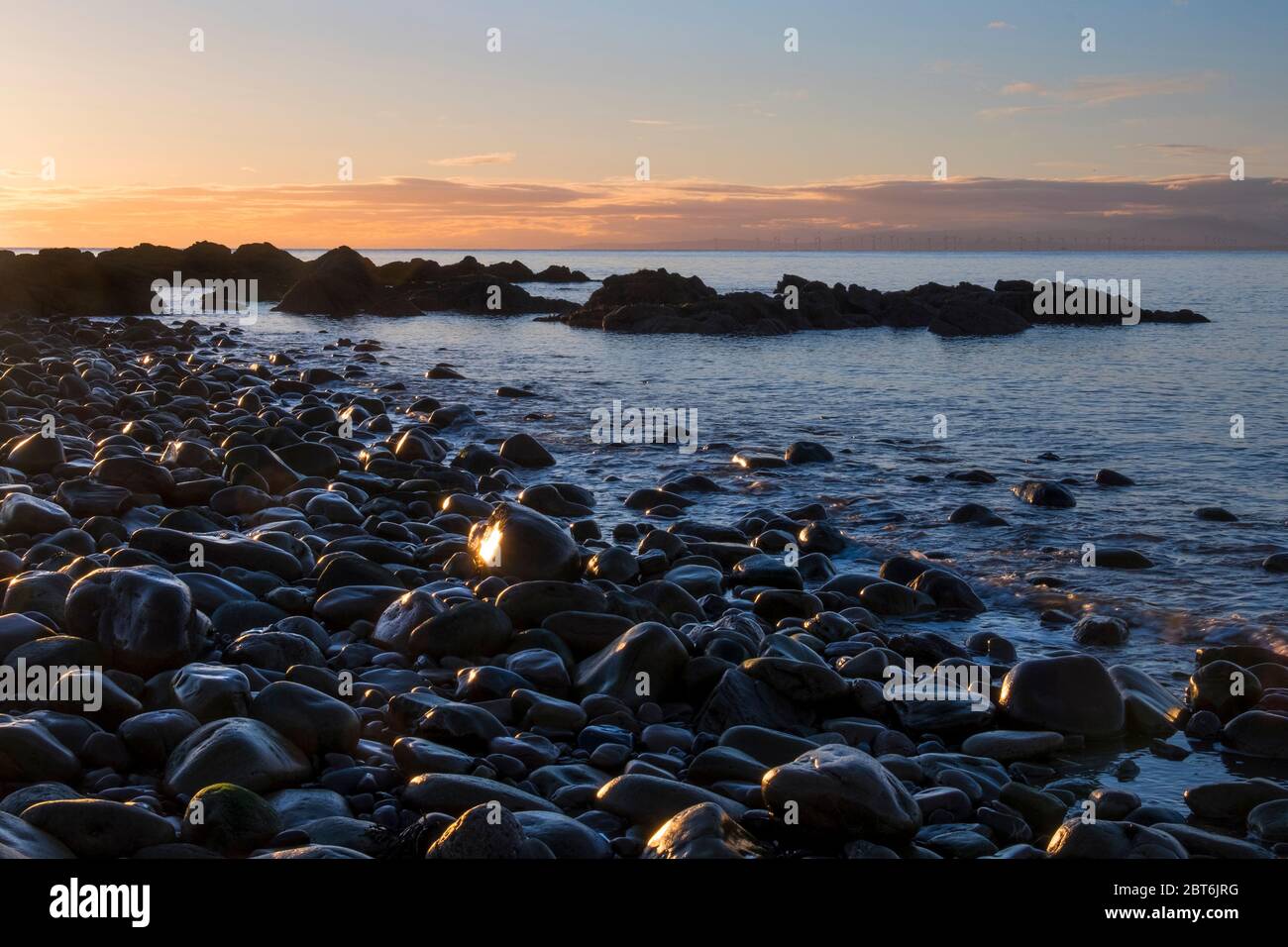 Port Mary Dundrennan at sunrise Stock Photo - Alamy