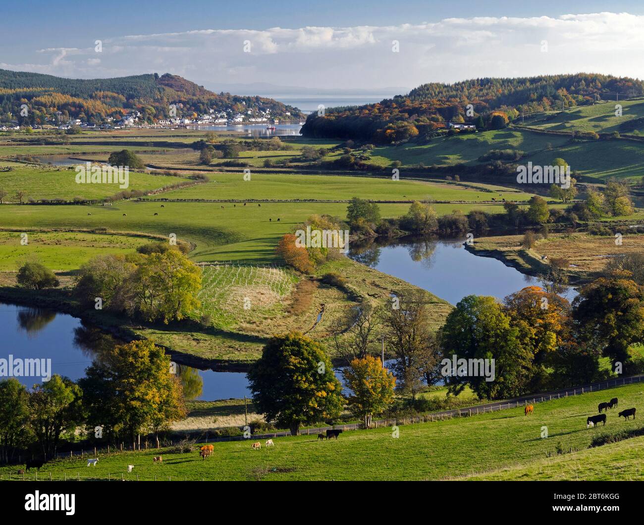 Urr River estuary by Palnackie and Kippford Stock Photo - Alamy