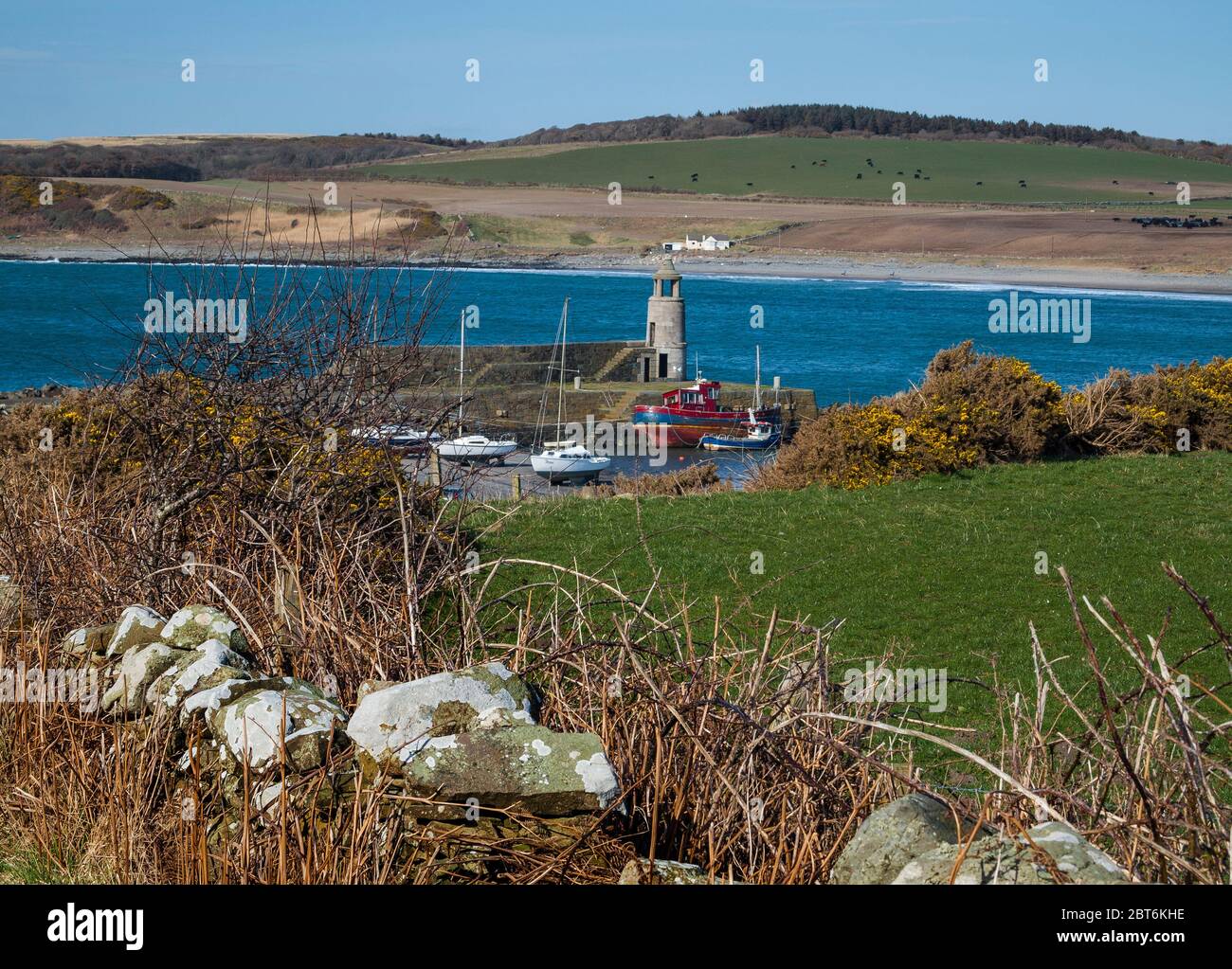 Port Logan Harbour, Rhinns of Galloway Stock Photo - Alamy