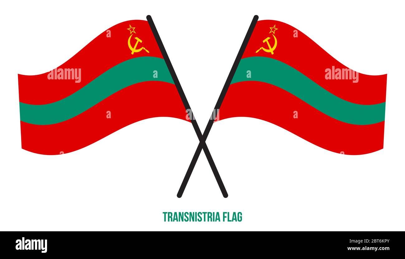 Transnistria Flag Waving Vector Illustration on White Background ...