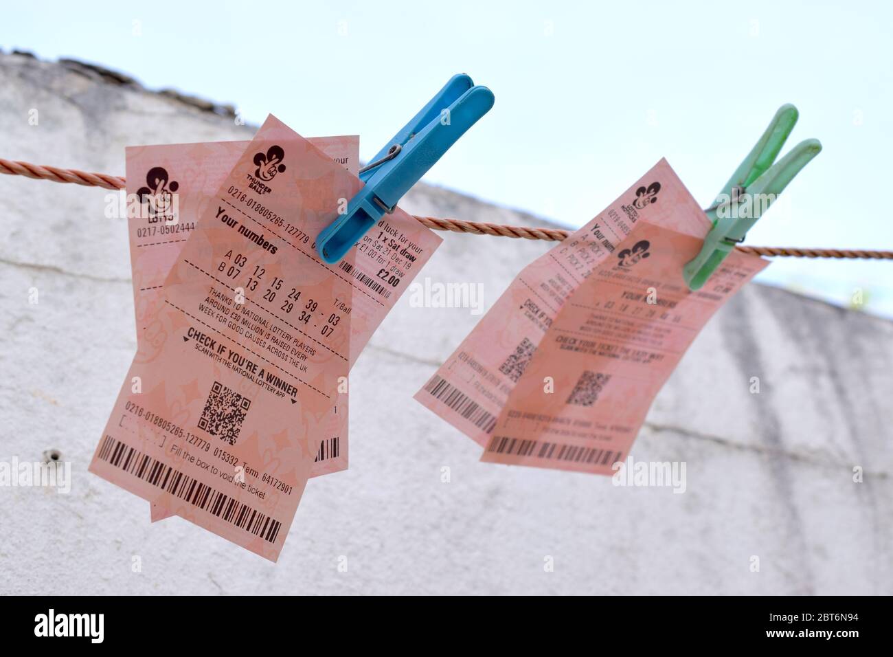 Uk lotto lottery tickets clipped hi-res stock photography and images ...
