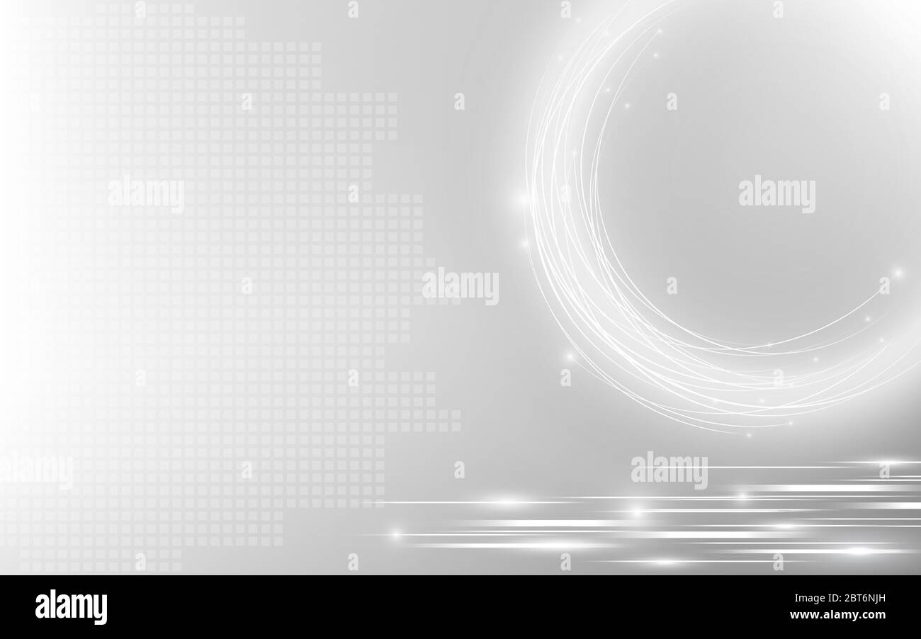 Abstract circles gray and white geometric structure elements various ...