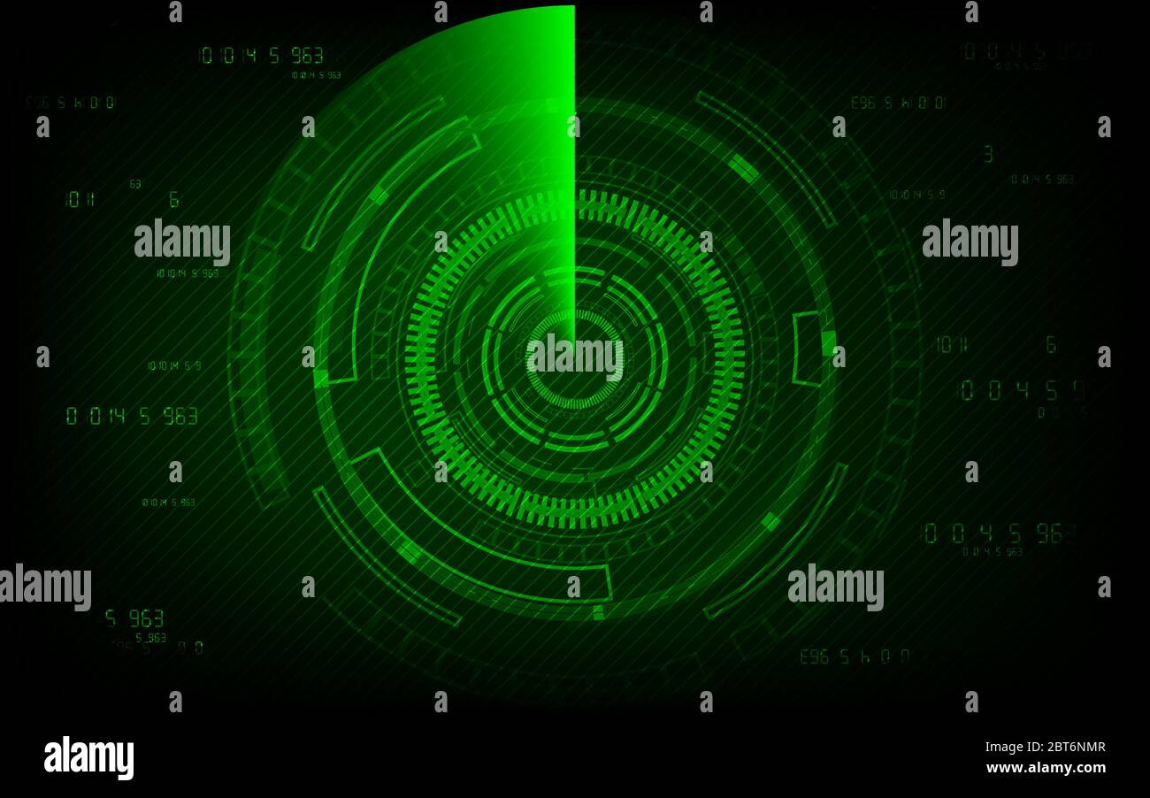 Radar scan searching concept abstract technology background, Digital ...