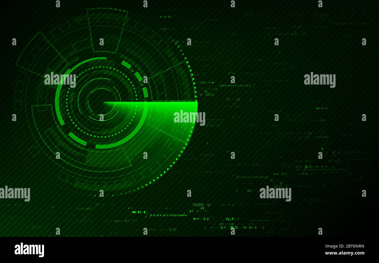 Radar scan searching concept abstract technology background, Digital ...